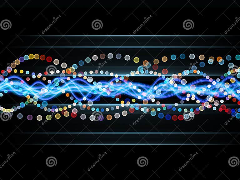 Colorful Sine Wave Pattern stock illustration. Illustration of ...