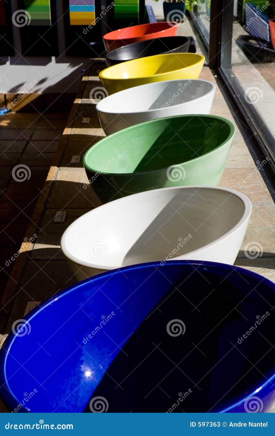 Colorful sinks stock image. Image of sinks, black, home - 597363