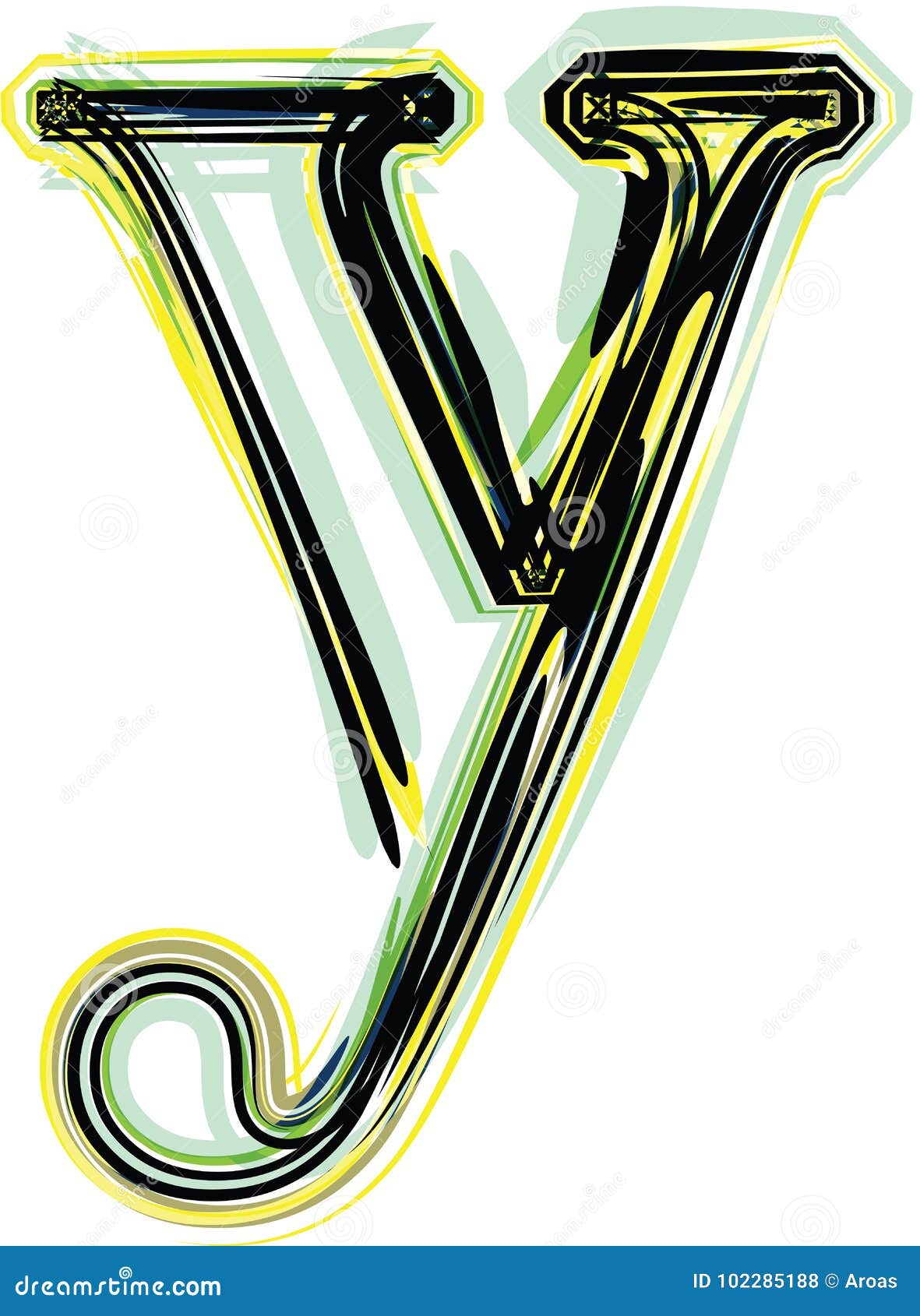 Font illustration letter y stock vector. Illustration of design - 102285188