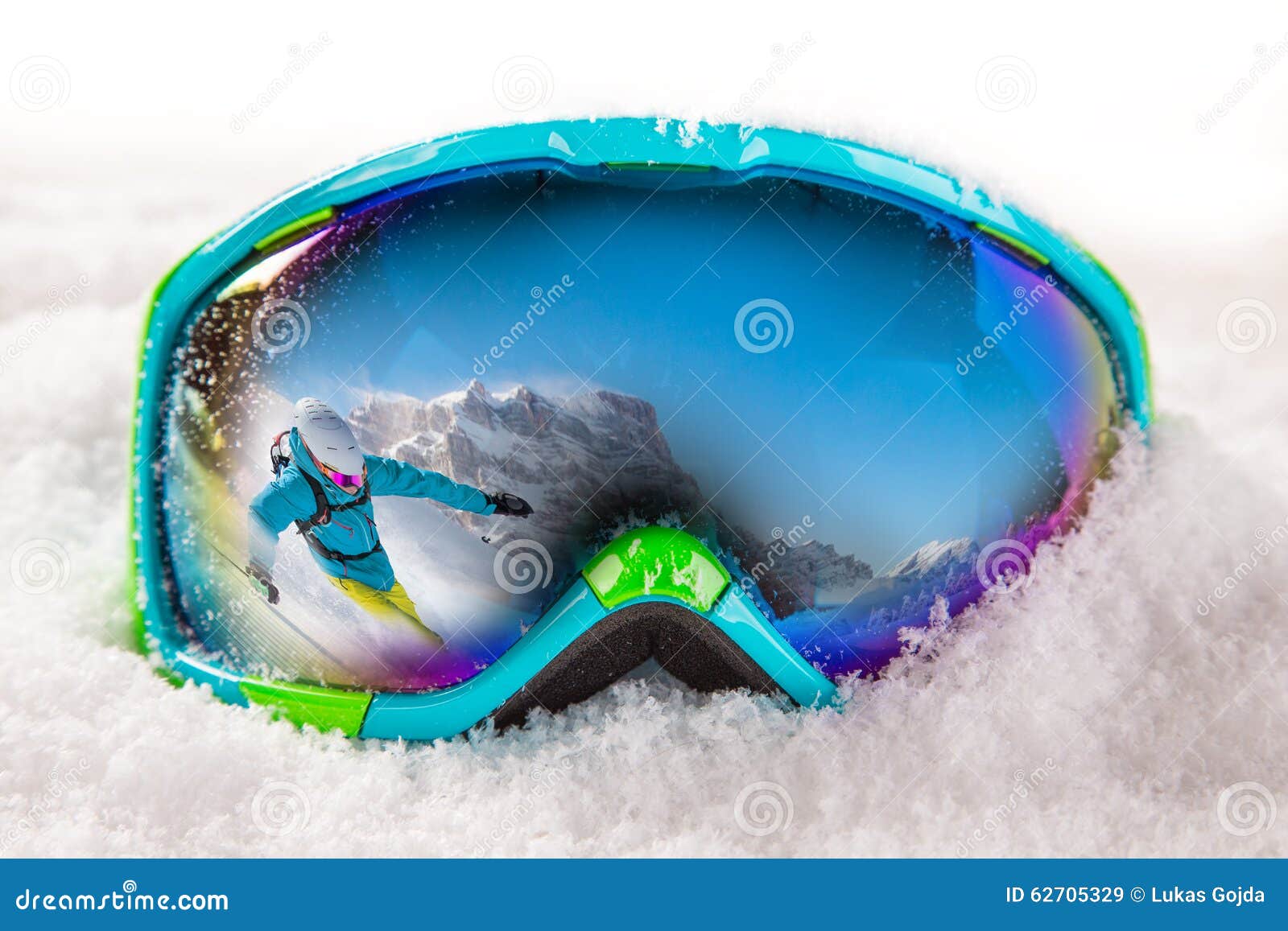 Colorful ski glasses stock image. Image of eyewear, nature - 62705329
