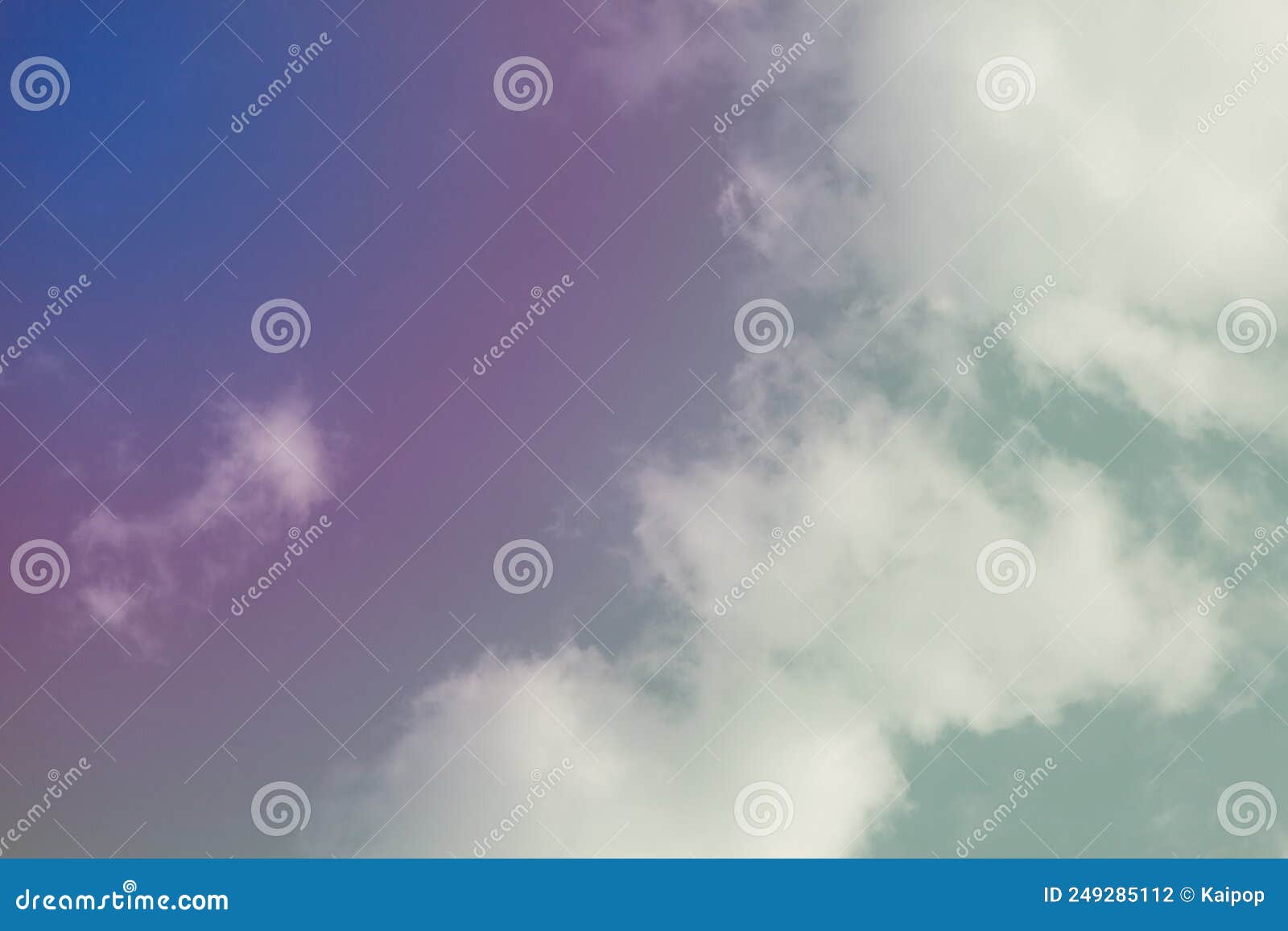 Colorful Sky with Beautiful Clouds Stock Photo - Image of background ...