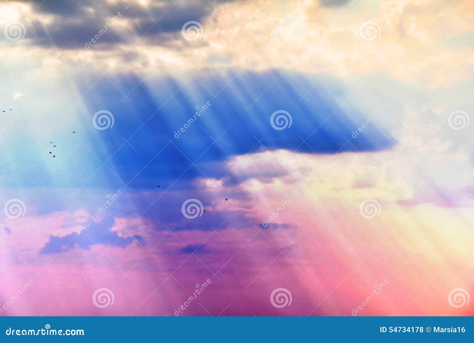 Colorful Sky stock photo. Image of shiny, glowing, rainbow - 54734178