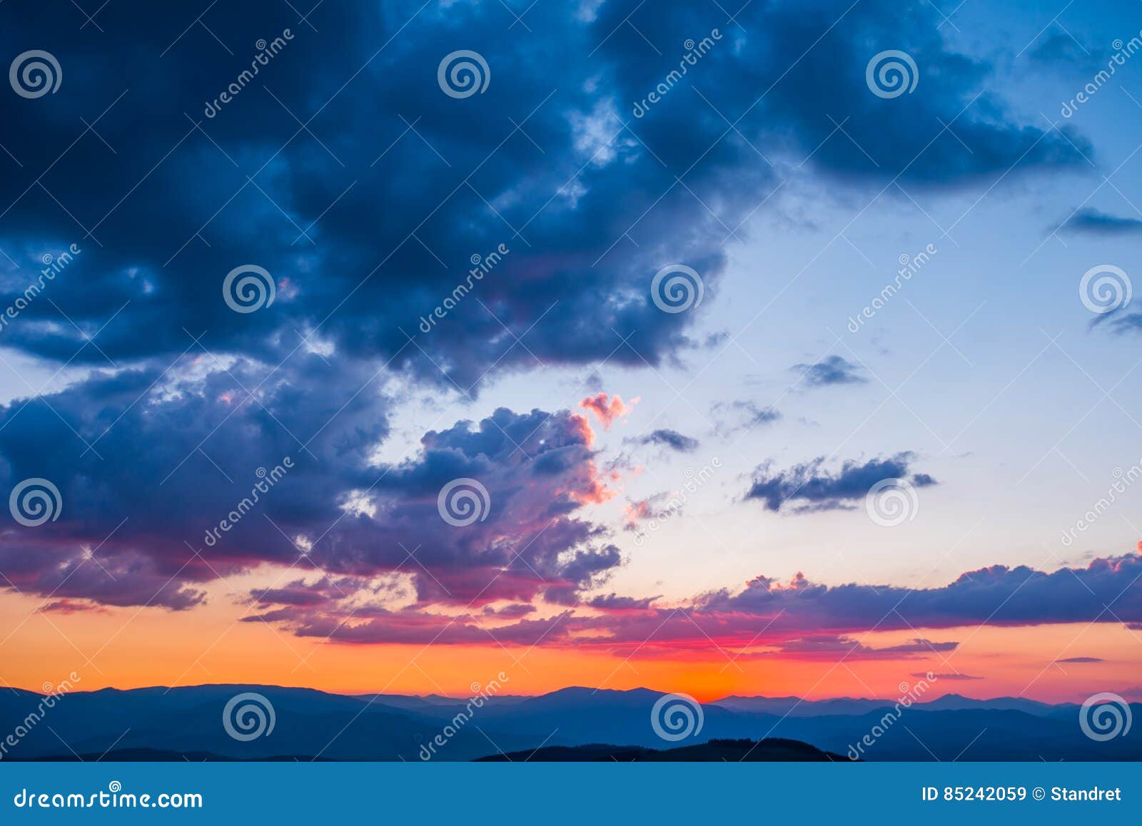 Colorful sky with sun stock image. Image of heaven, night - 85242059