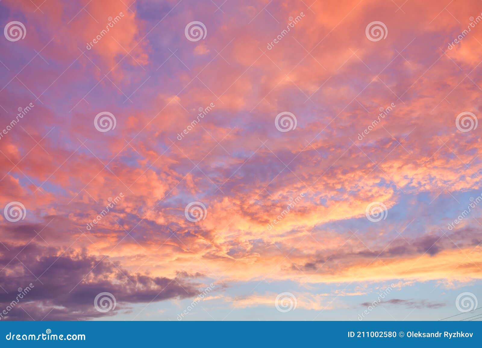 Colorful Sky after the Sunset Stock Photo - Image of view, purple ...