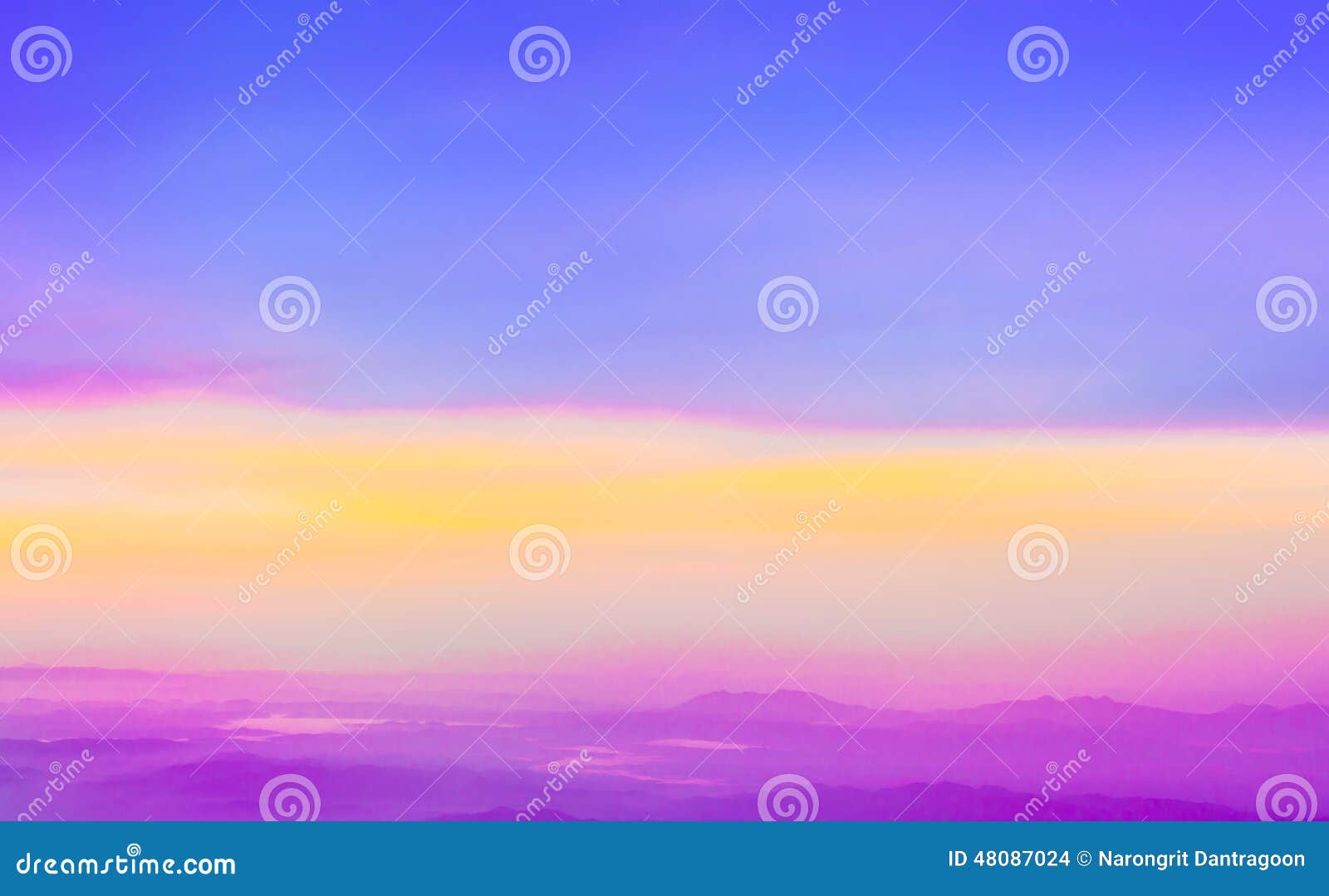Colorful Sky After The Sunset. Natural Sky Background. Stock Photo ...