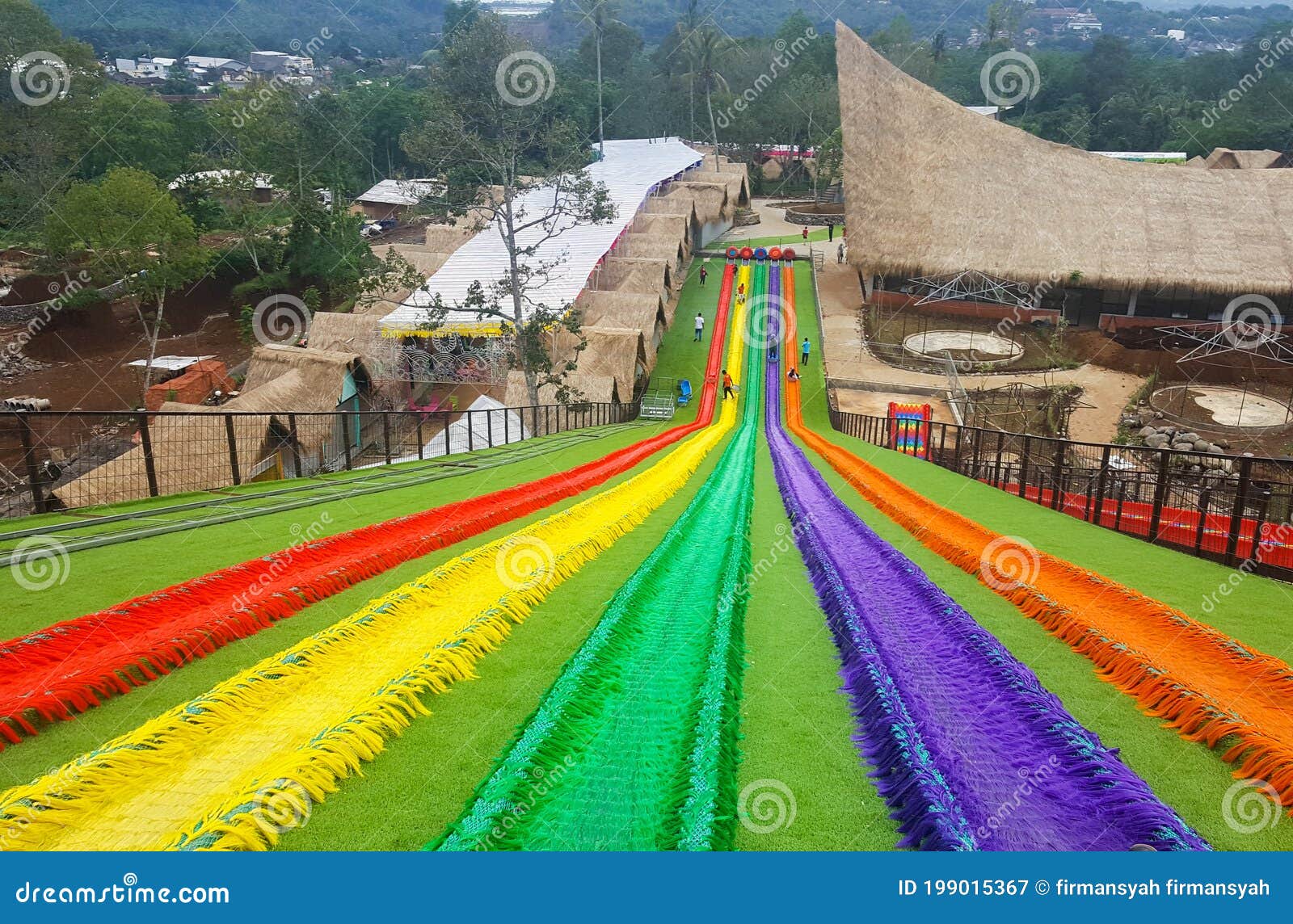 Colorful Slide Tourist Spots Stock Image - Image of tourist, slide ...