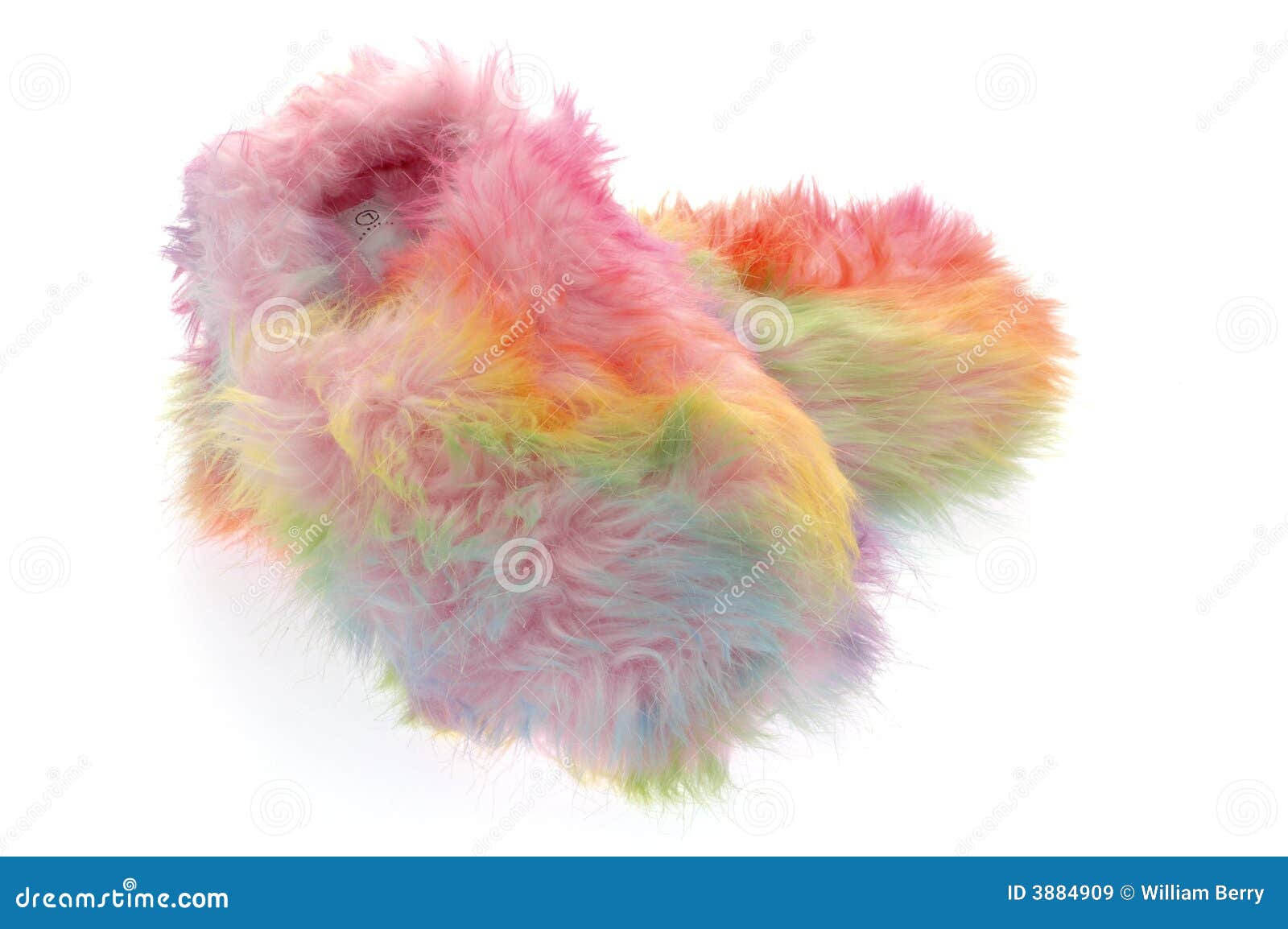 Colorful Slippers stock image. Image of fuzzy, clothing - 3884909