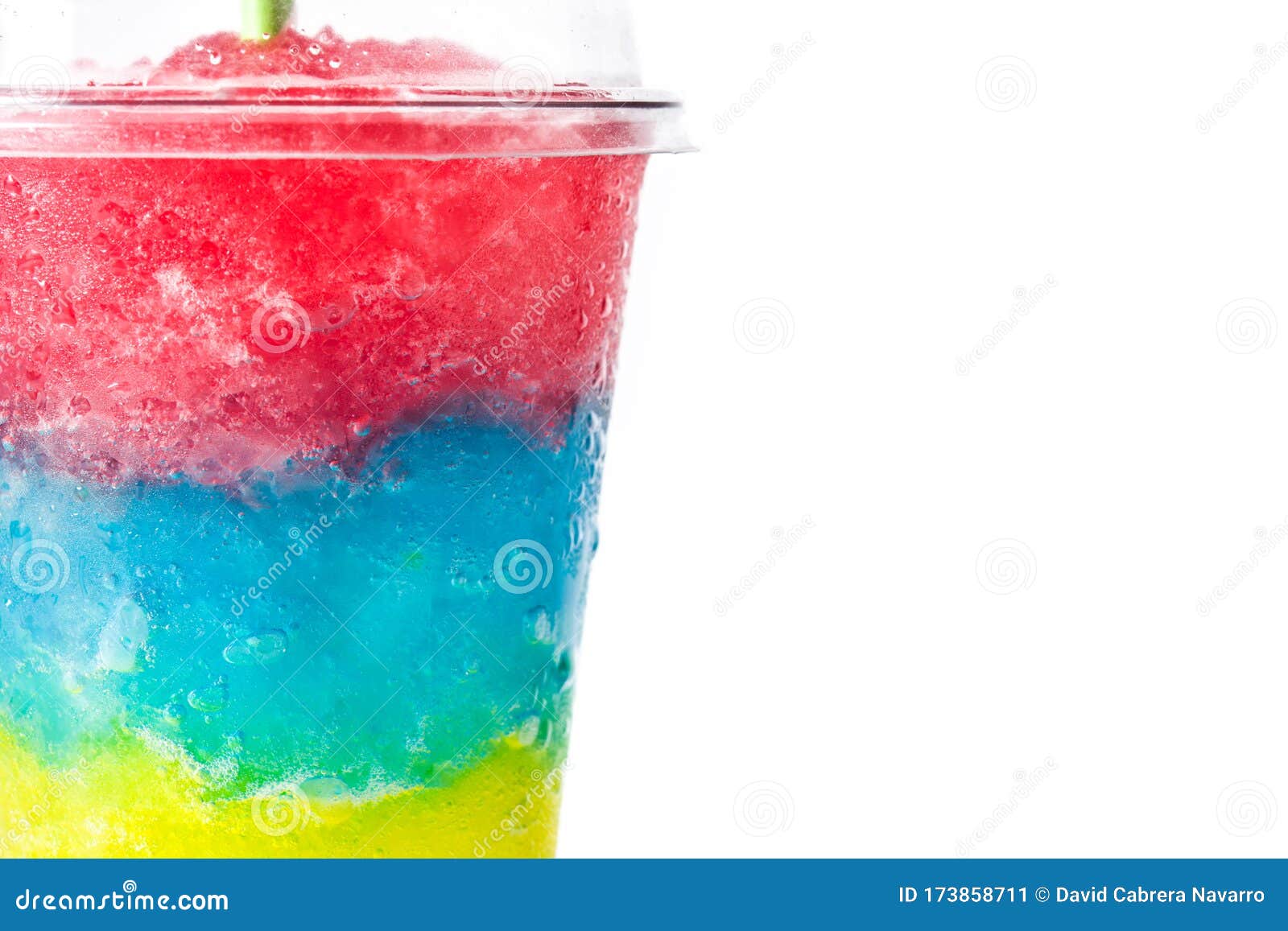 Slushy Drink Isolated Blue Background Stock Photos - Free & Royalty ...