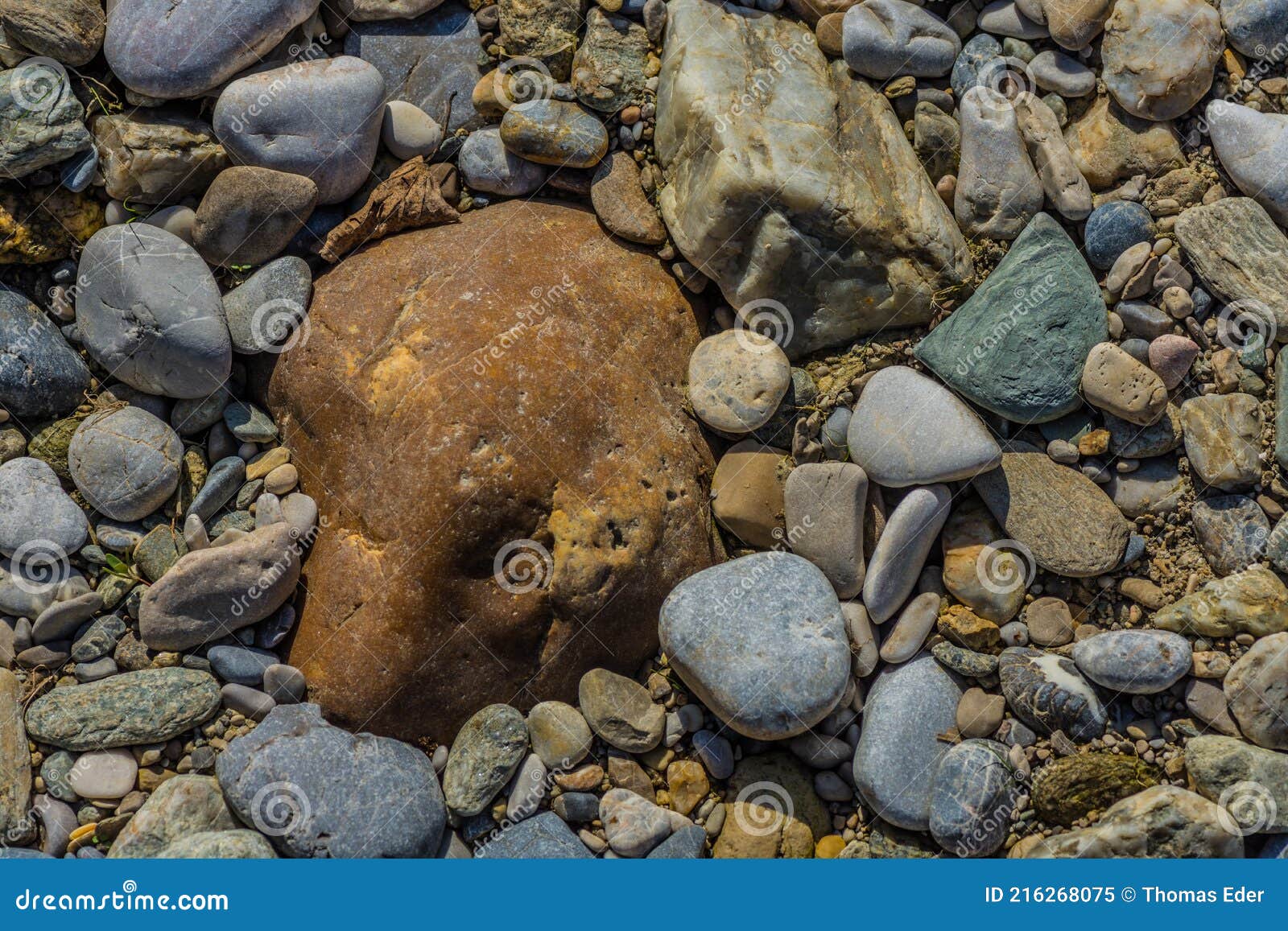 Colorful Small and Big Stones in the Sun Stock Image - Image of ...