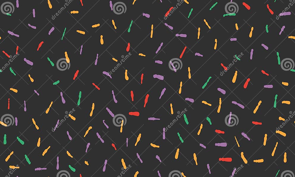 Colorful Small Dash Background. Seamless Vector Pattern Stock Vector ...