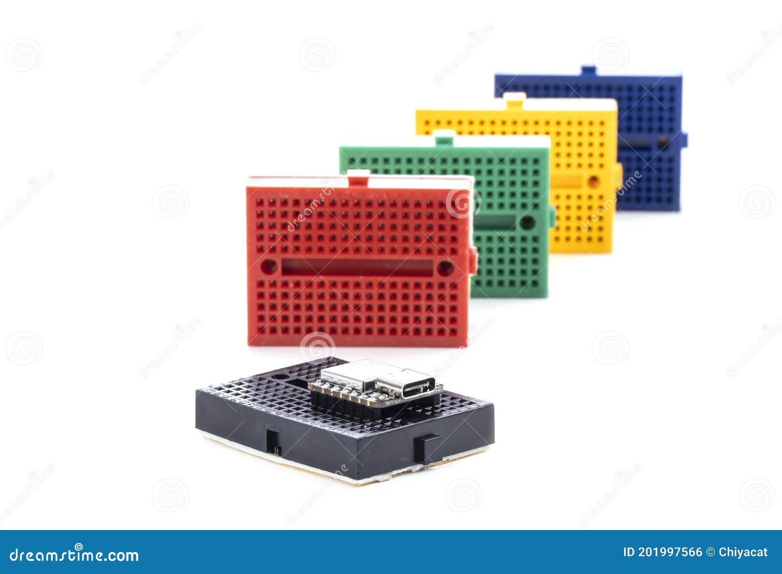 Colorful Small Electronic Breadboards and Controller Chip #3 Stock ...