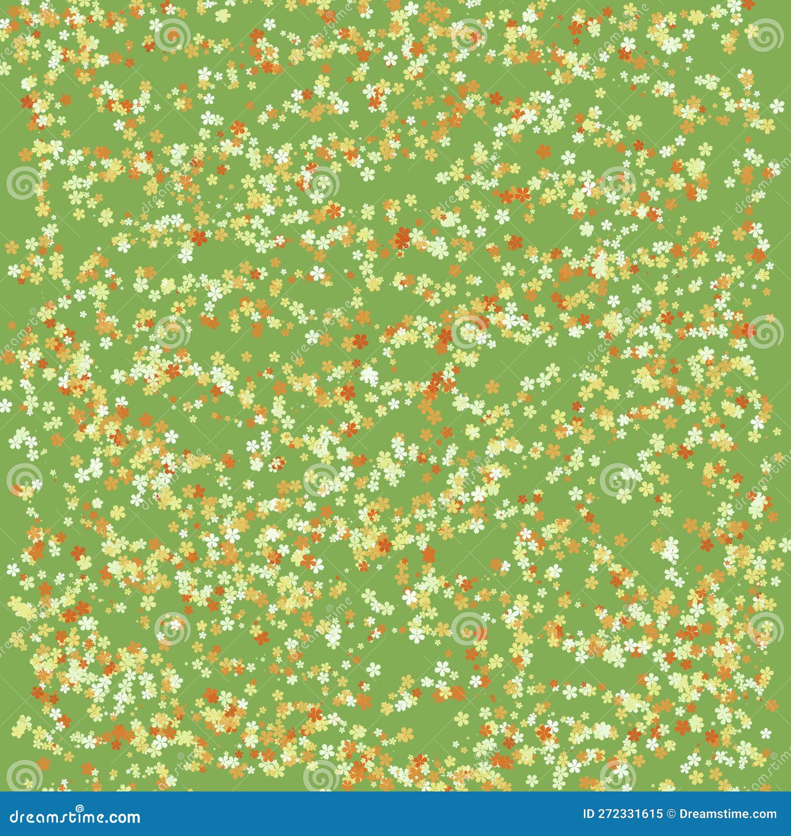 Colorful Small Flower Design and Texture Stock Illustration ...