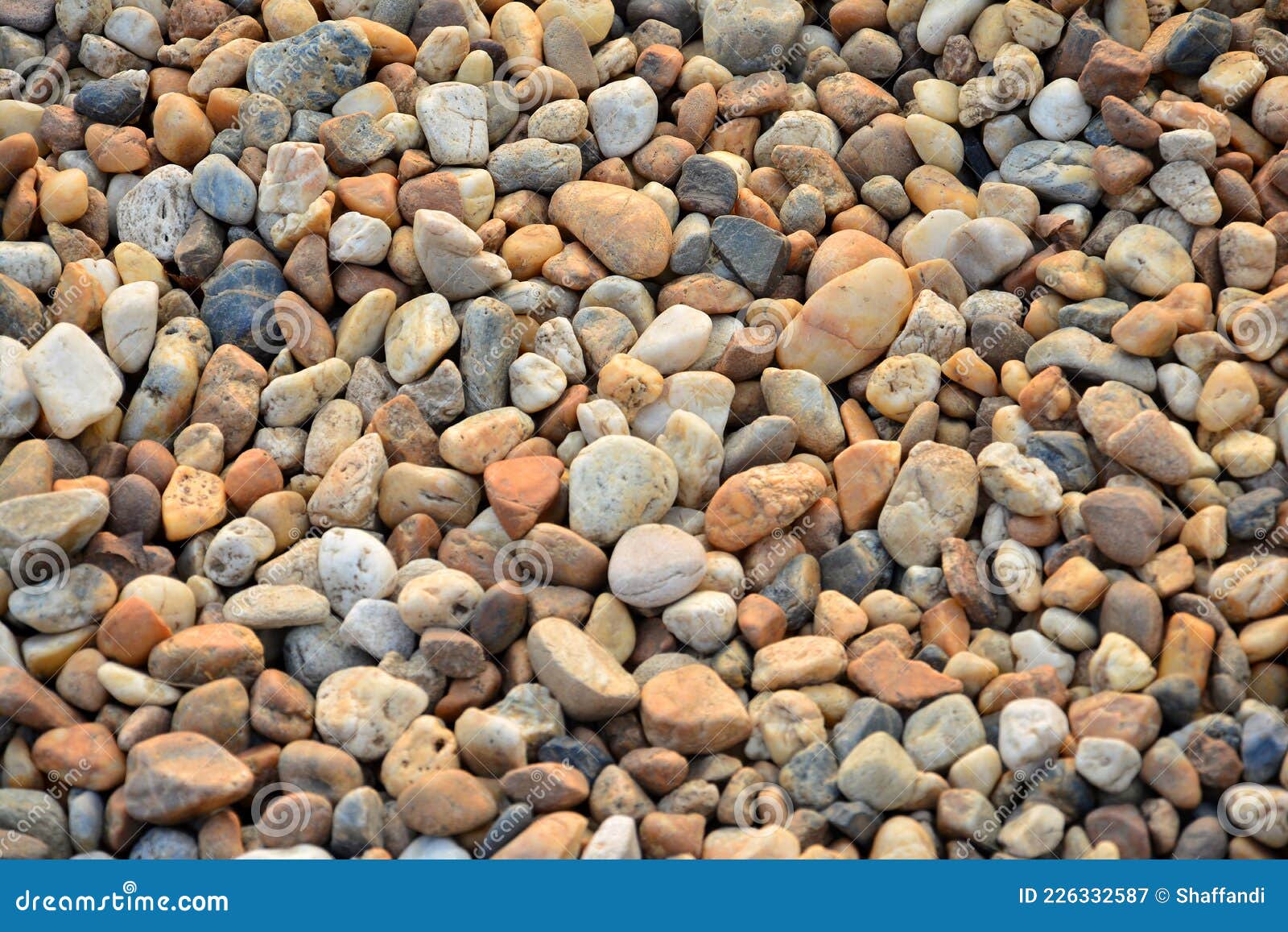 Colorful Small Pebbles or Stone in Garden Stock Image - Image of cobble ...