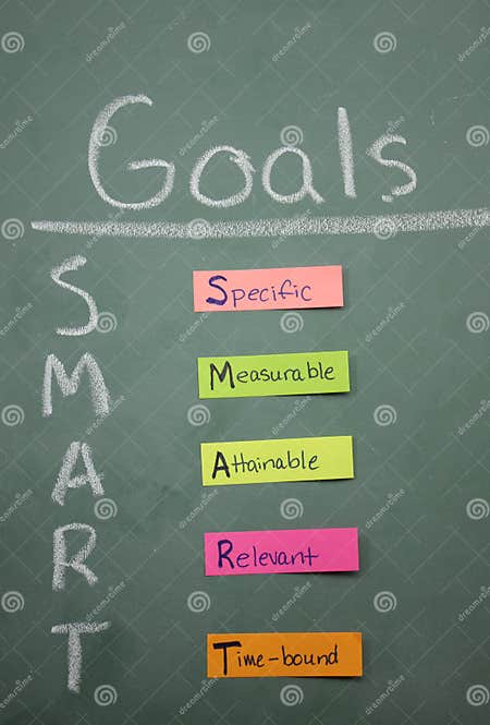Colorful Smart Goals stock photo. Image of goals, attainable - 11474362