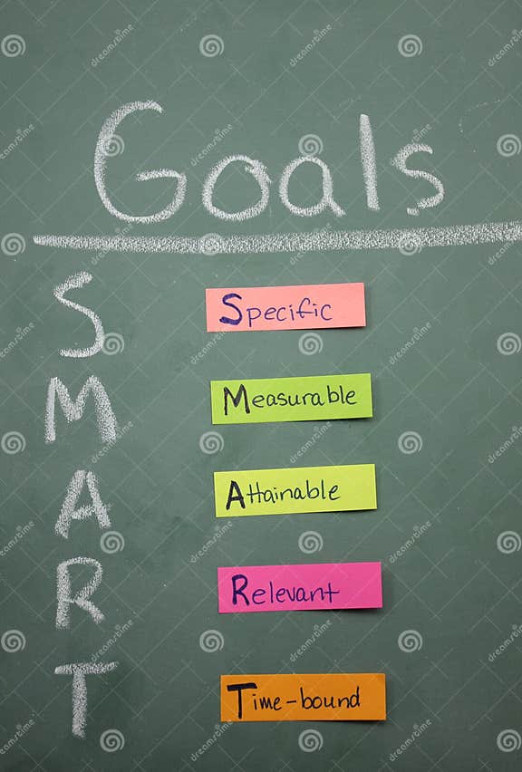 Colorful Smart Goals stock photo. Image of goals, attainable - 11474362