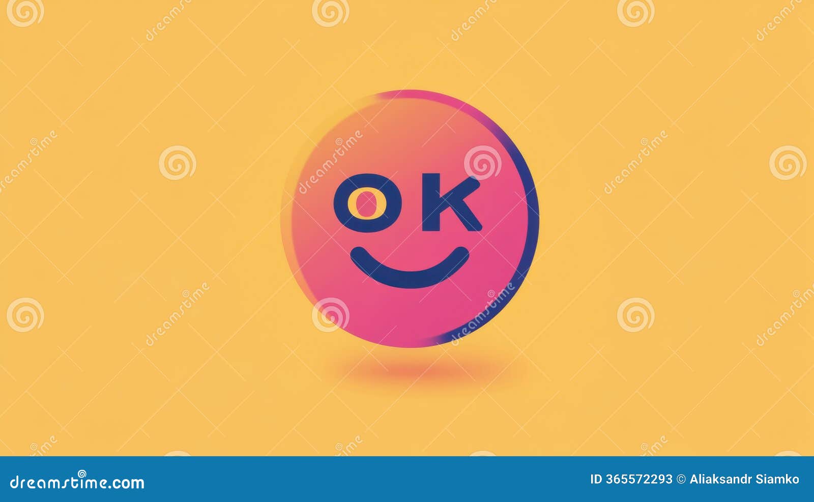 Colorful Smiley Face With Sketchy Caricature Style And Bold Graphic ...