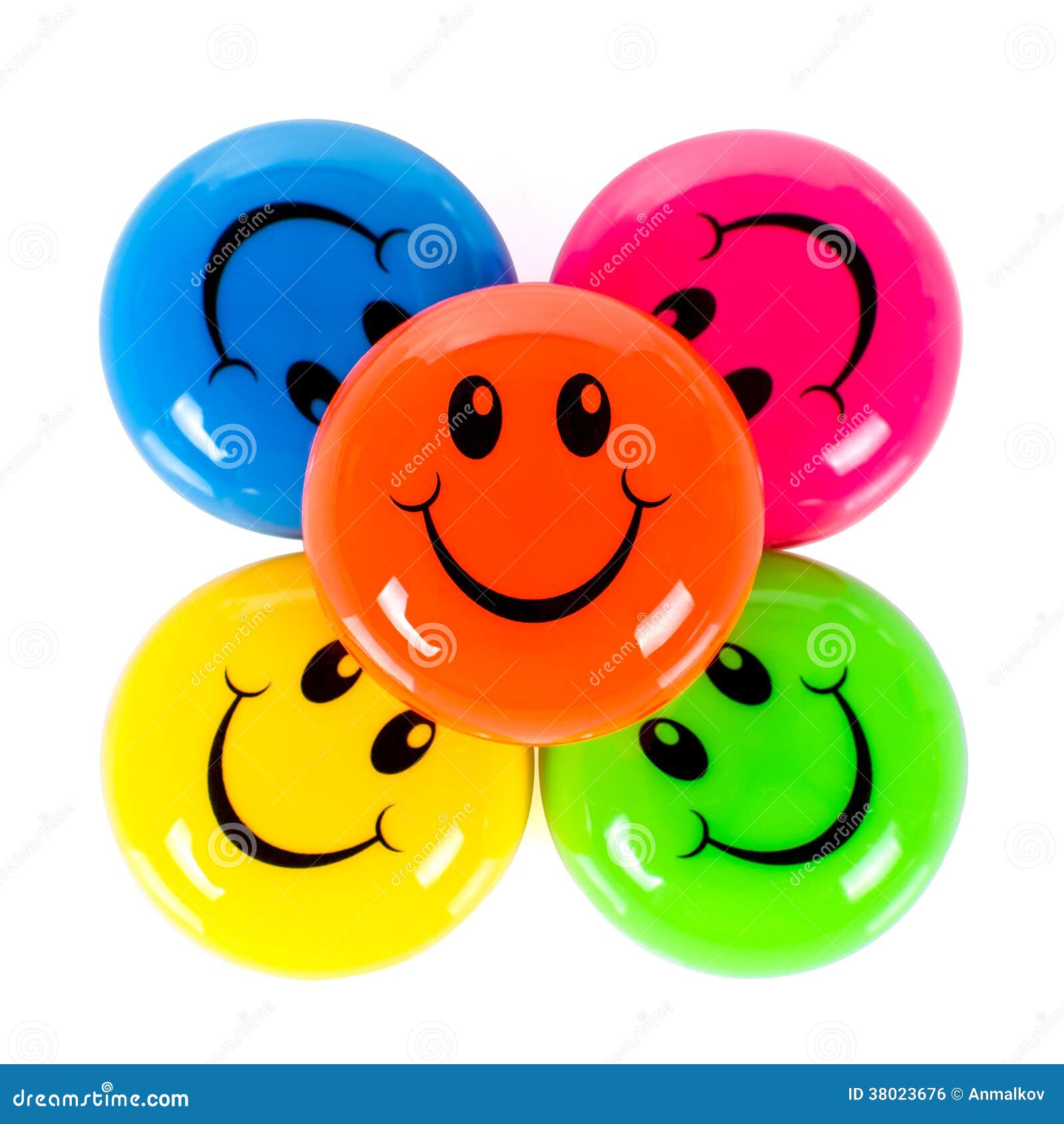 Colorful smileys stock photo. Image of cooperation, face - 38023676
