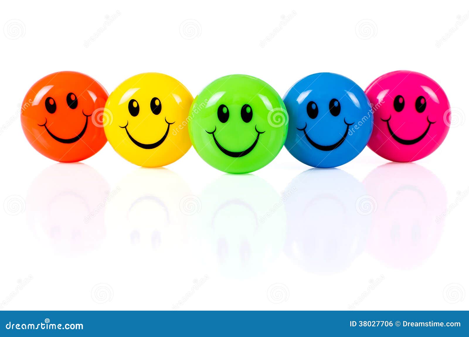 Colorful Smileys Royalty Free Stock Image - Image: 38027706