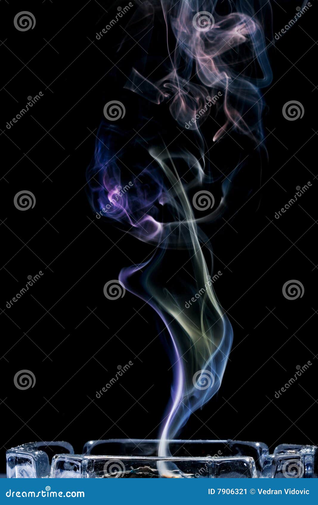 Colorful Smoke from Ashtray Stock Image - Image of graphic, concepts ...