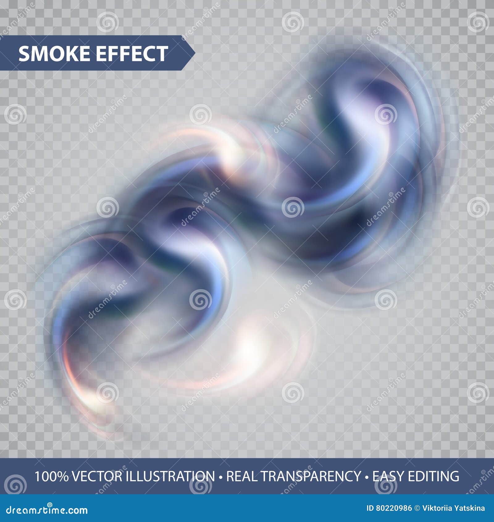 Colorful Smoke on Background. Vector Illustration Stock Vector ...