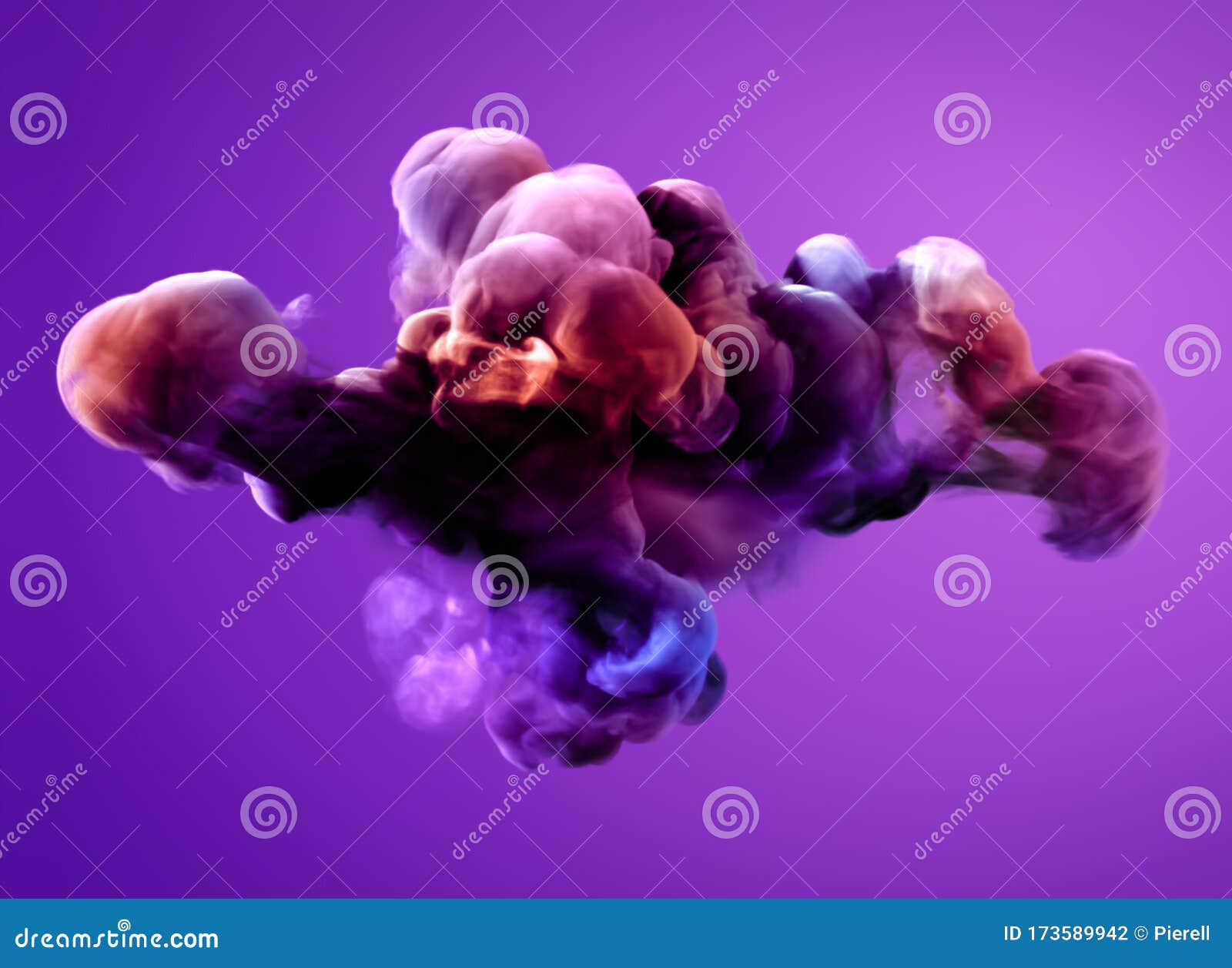 Colorful Smoke. 3d Illustration, 3d Rendering Stock Illustration ...