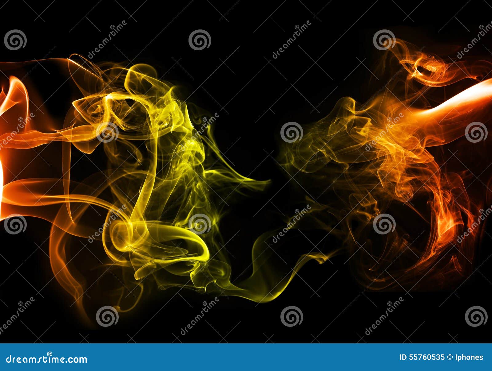 Colorful smoke stock image. Image of light, curve, colorful - 55760535