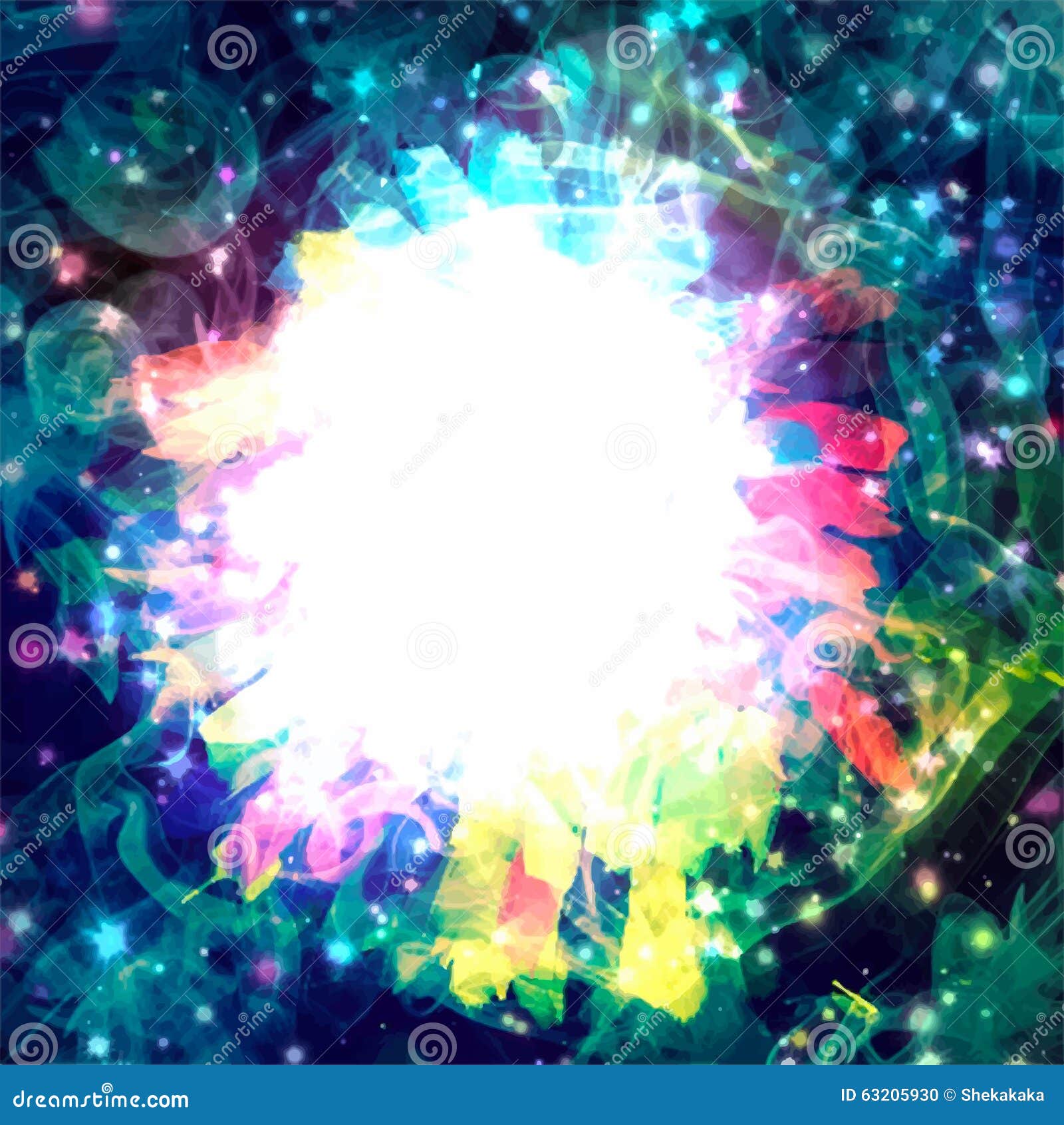 Colorful smoke frame stock illustration. Illustration of backdrop ...