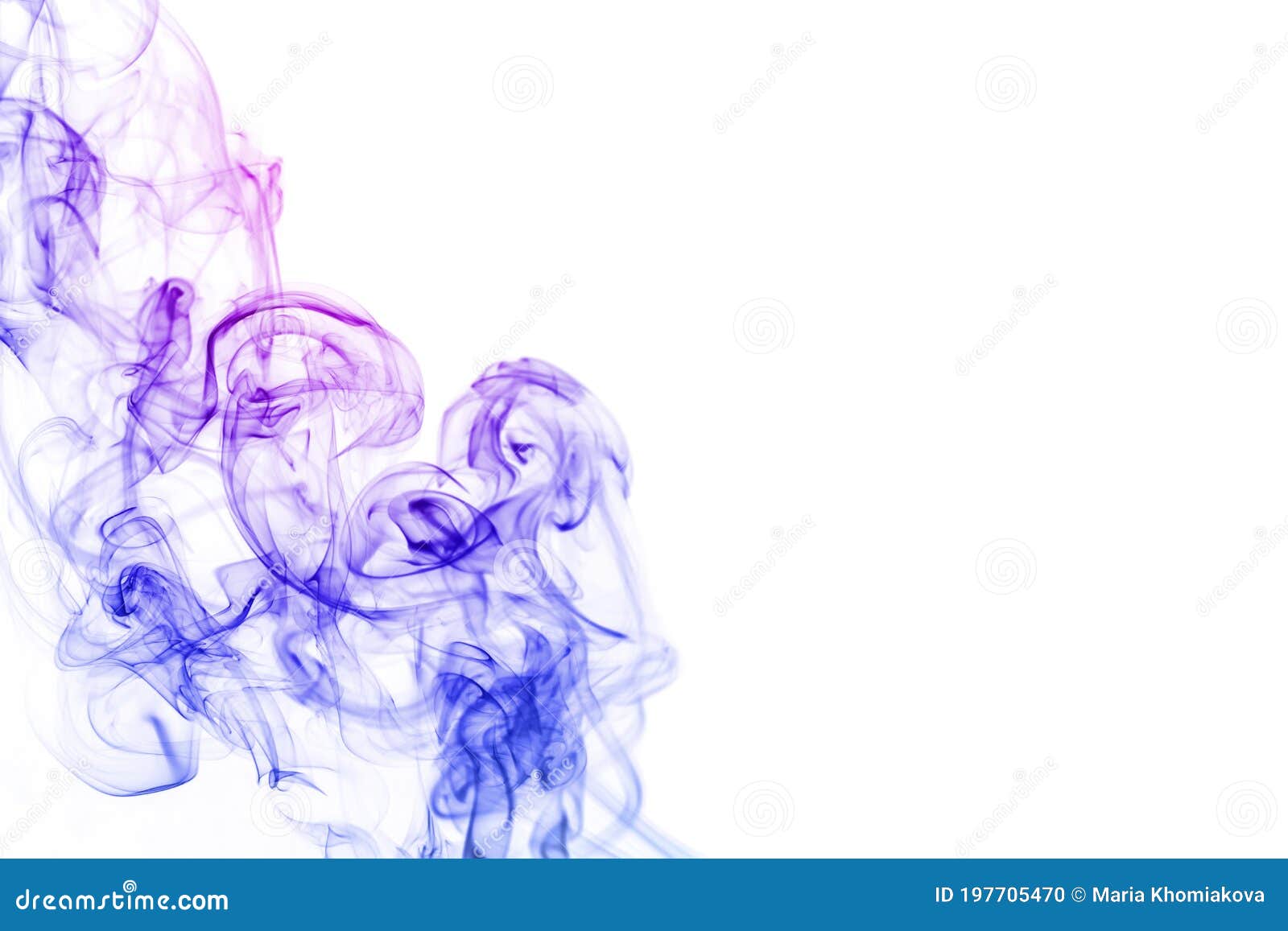 Colorful Smoke Isolated on White Background Stock Photo - Image of ...