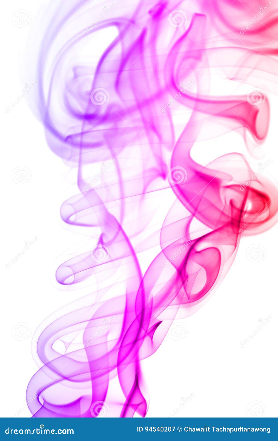 Colorful Smoke Isolated on White Background Stock Image - Image of ...