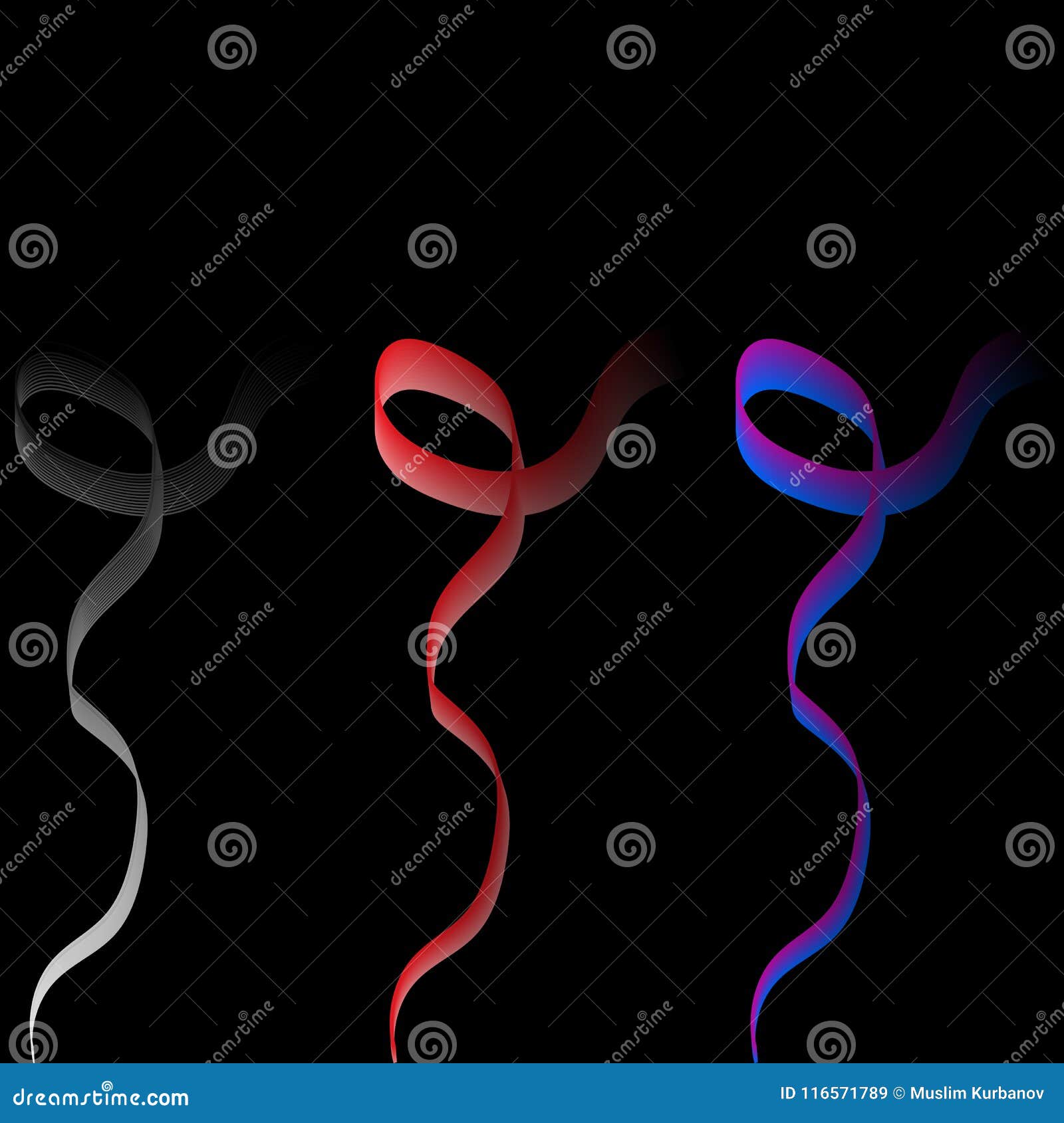 Colorful Smoke Set. Vector Background Stock Vector - Illustration of ...