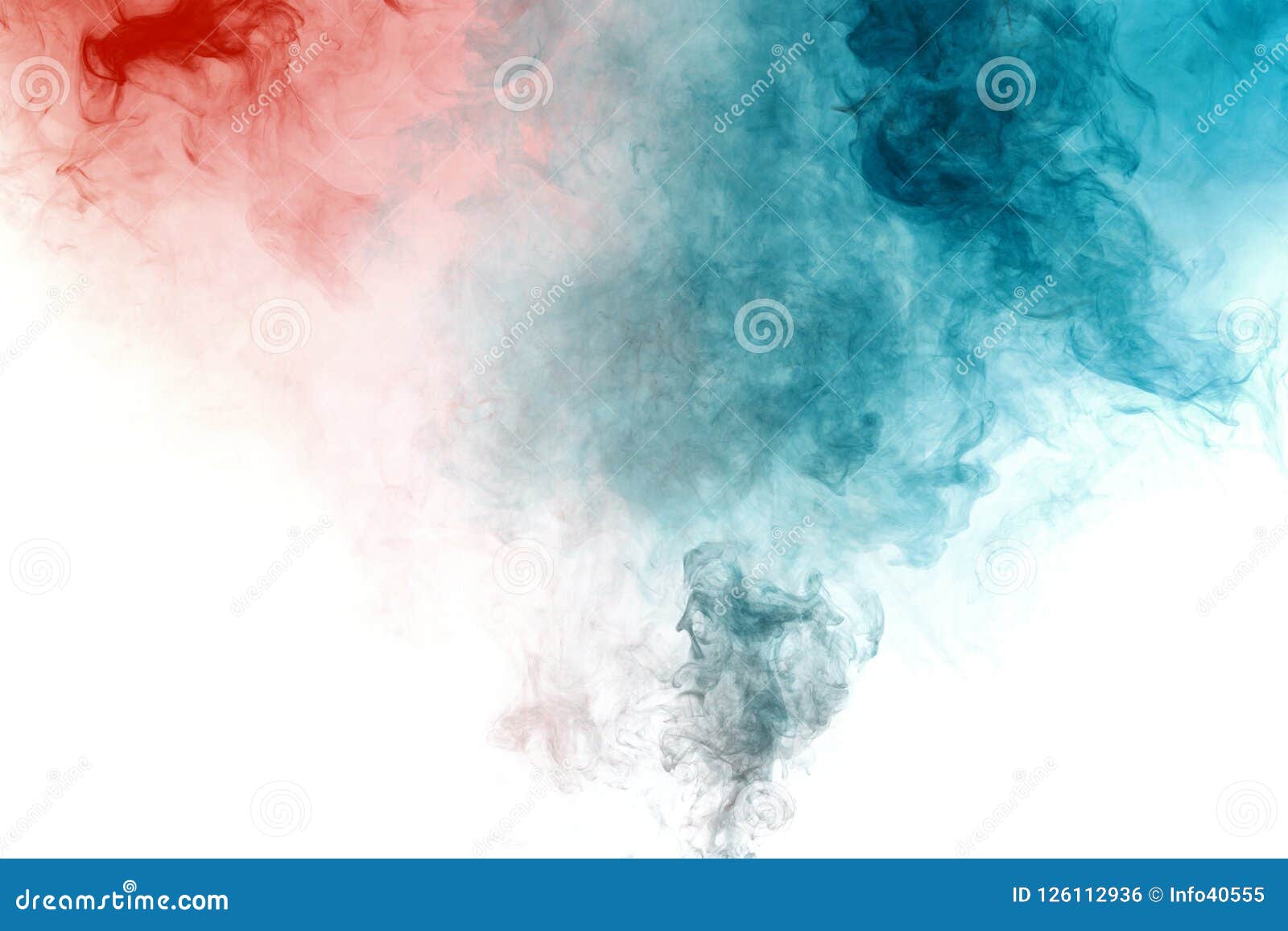 Colorful Smoke on White Background Stock Photo - Image of glow, mist ...