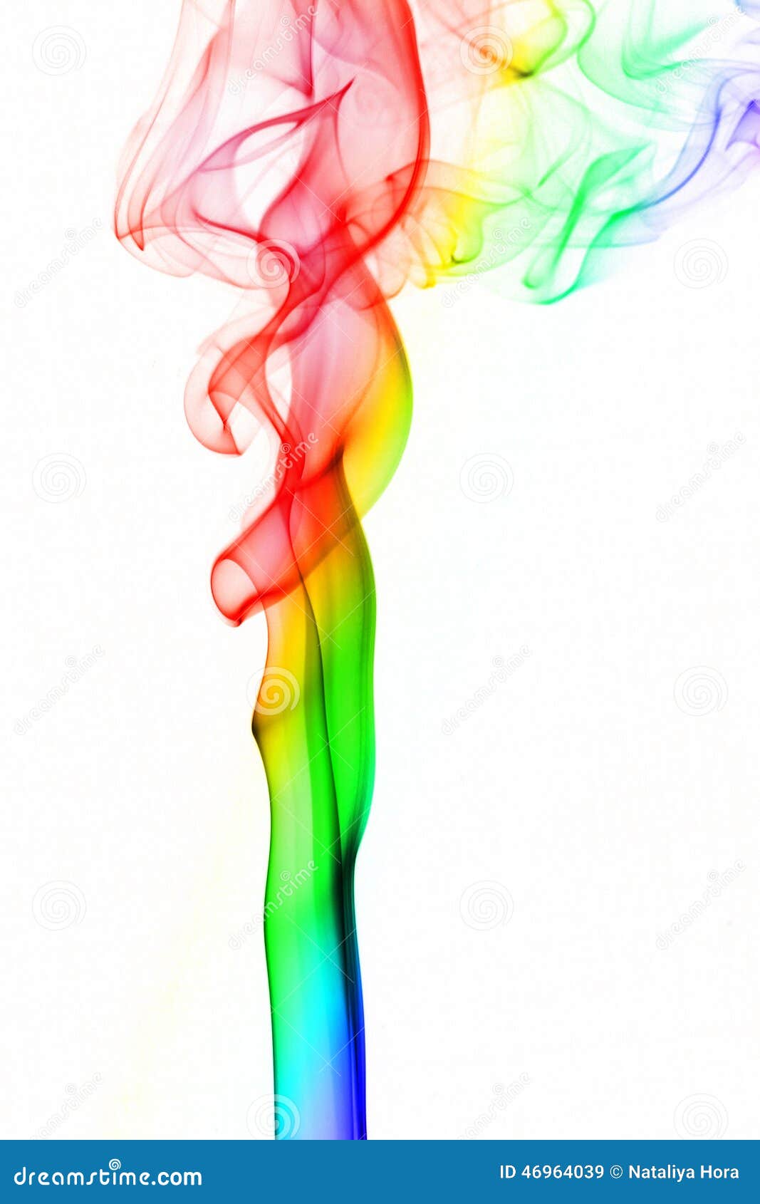 Colorful Smoke on White Background Stock Image - Image of design ...
