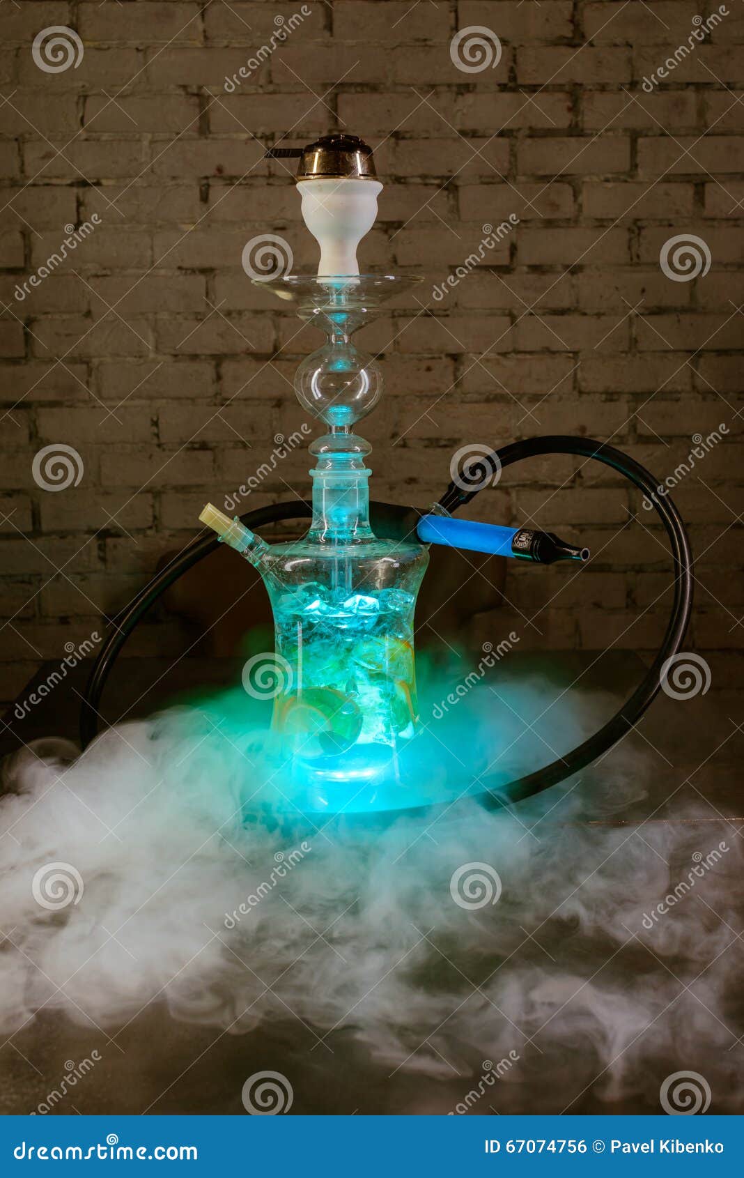Colorful smoking hookah stock photo. Image of pipe, relax - 67074756