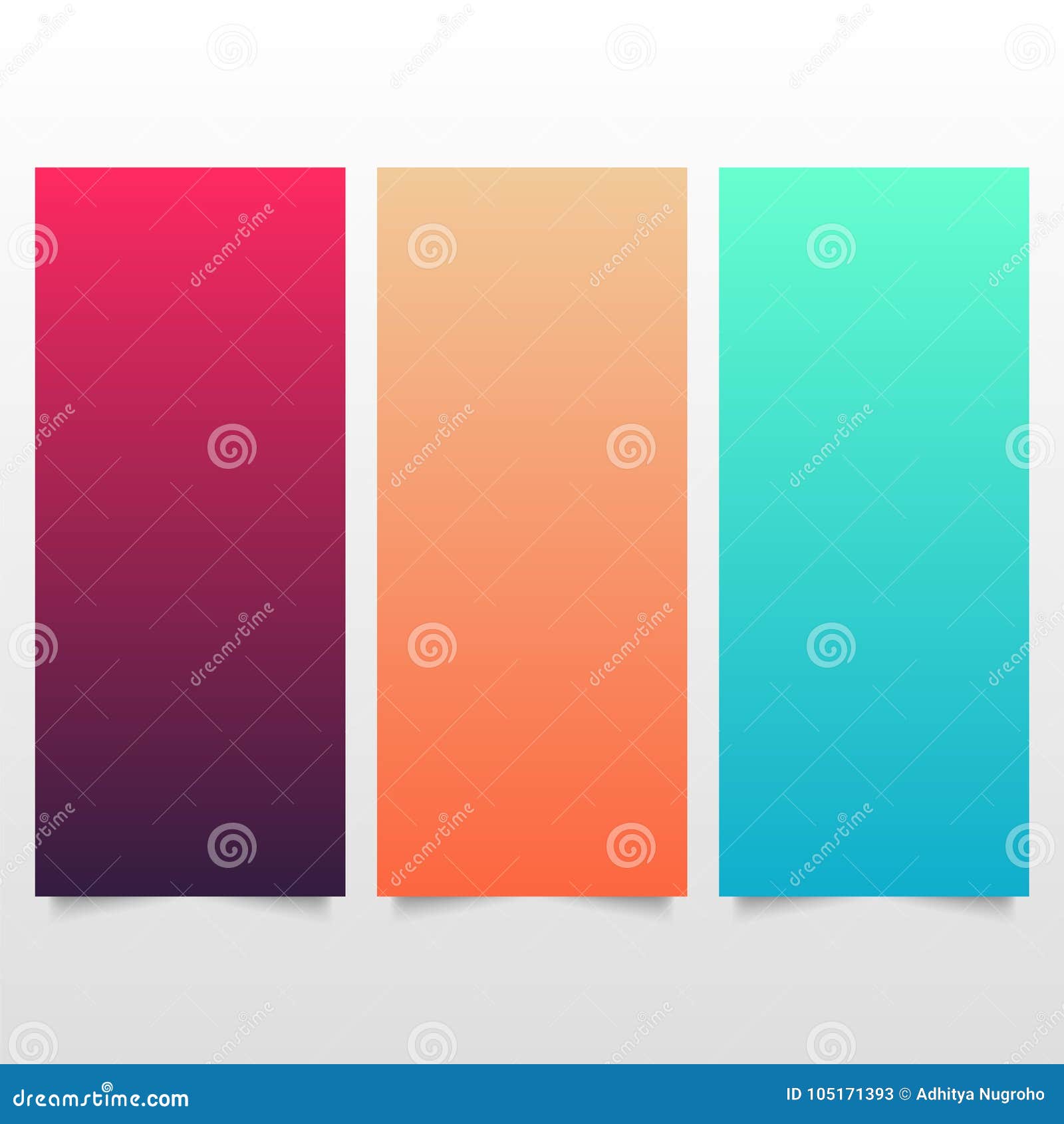 Colorful Smooth Banner Template Stock Vector - Illustration of abstract ...