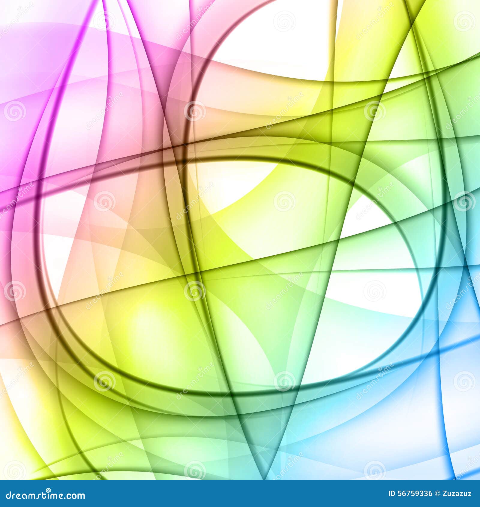 Colorful Smooth Lines Background Stock Vector - Illustration of curve ...