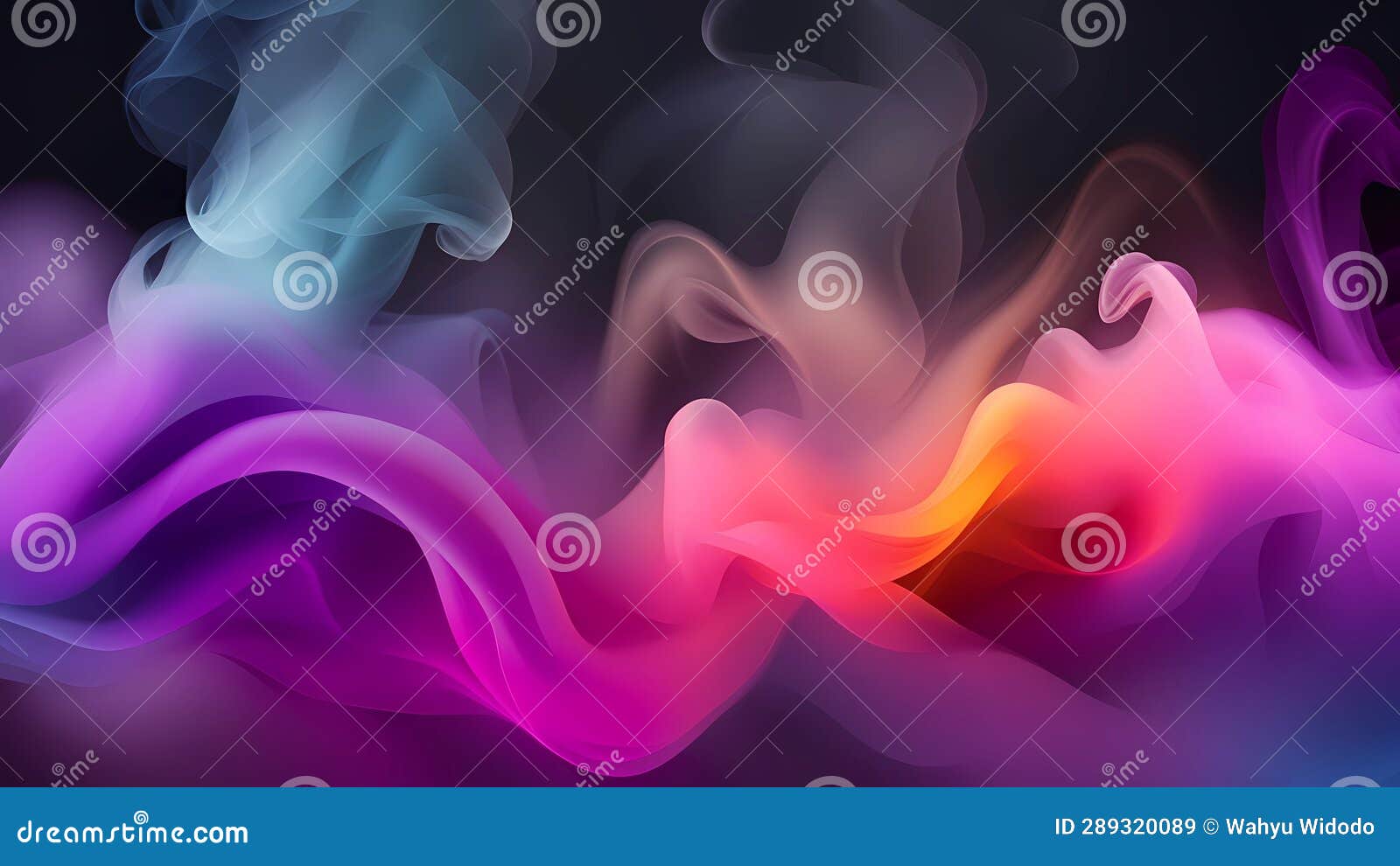 Colorful Smooth Smoke Gradients Abstract Background AI Generated Stock ...