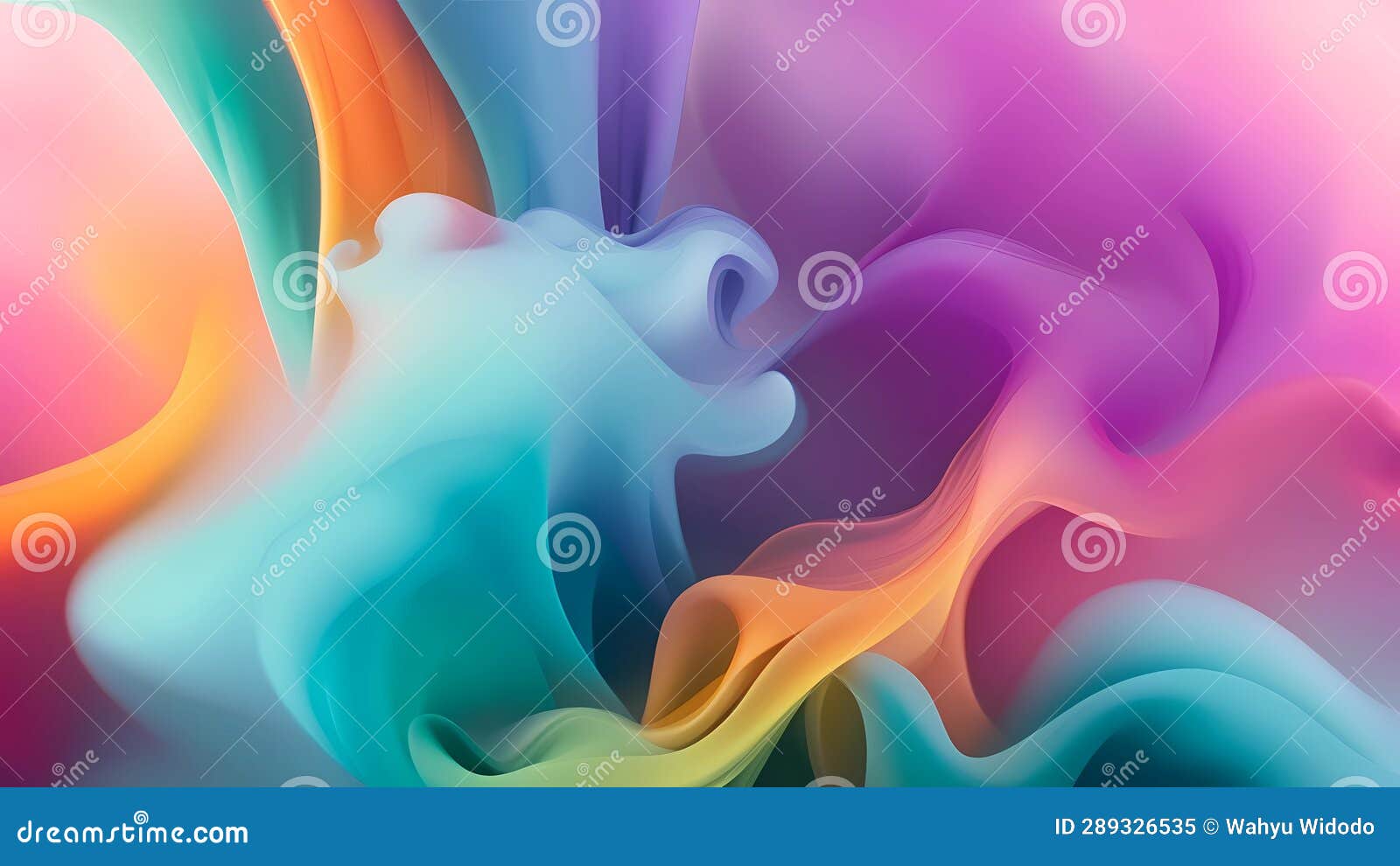 Colorful Smooth Smoke Gradients Abstract Background AI Generated Stock ...