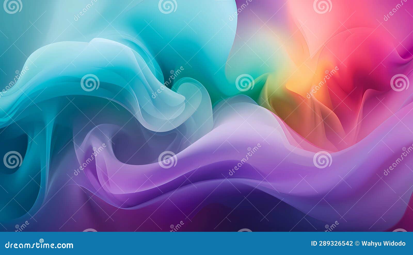Colorful Smooth Smoke Gradients Abstract Background AI Generated Stock ...