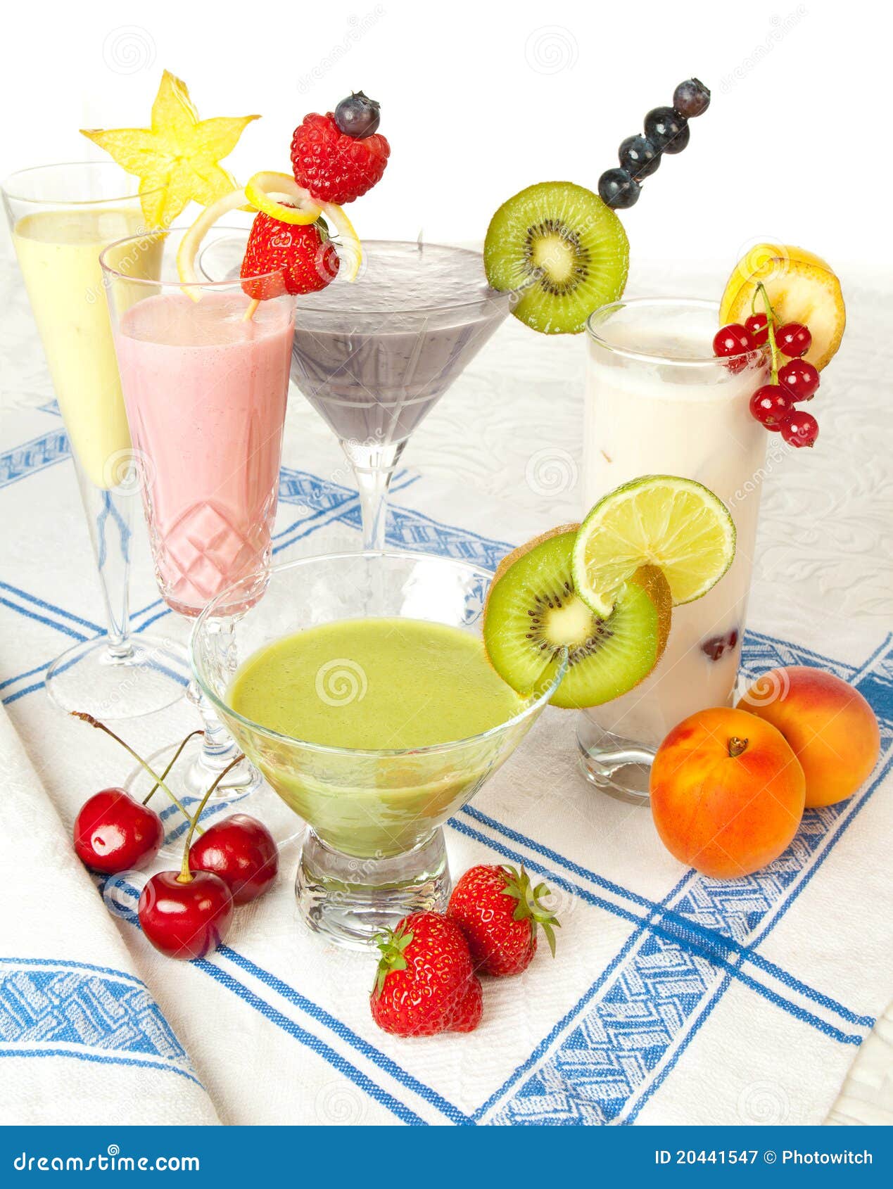 Colorful smoothie drinks stock image. Image of milkshake - 20441547