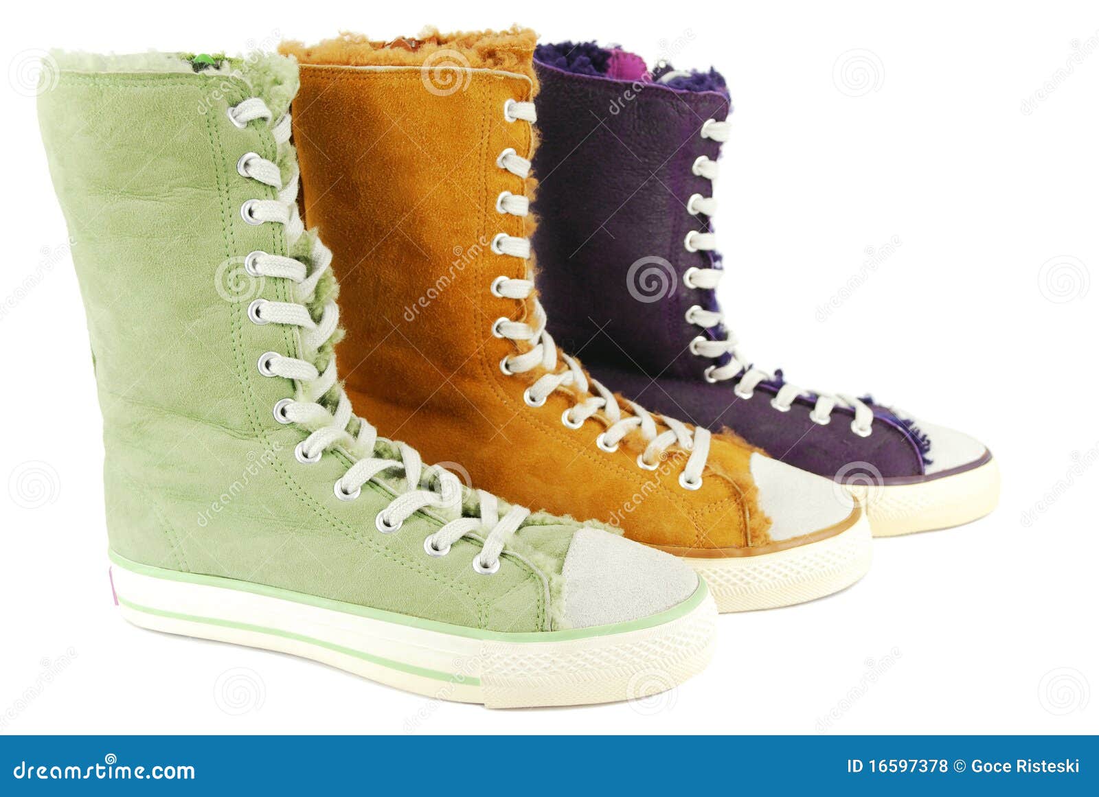 Colorful sneaker shoes stock photo. Image of pair, boot - 16597378