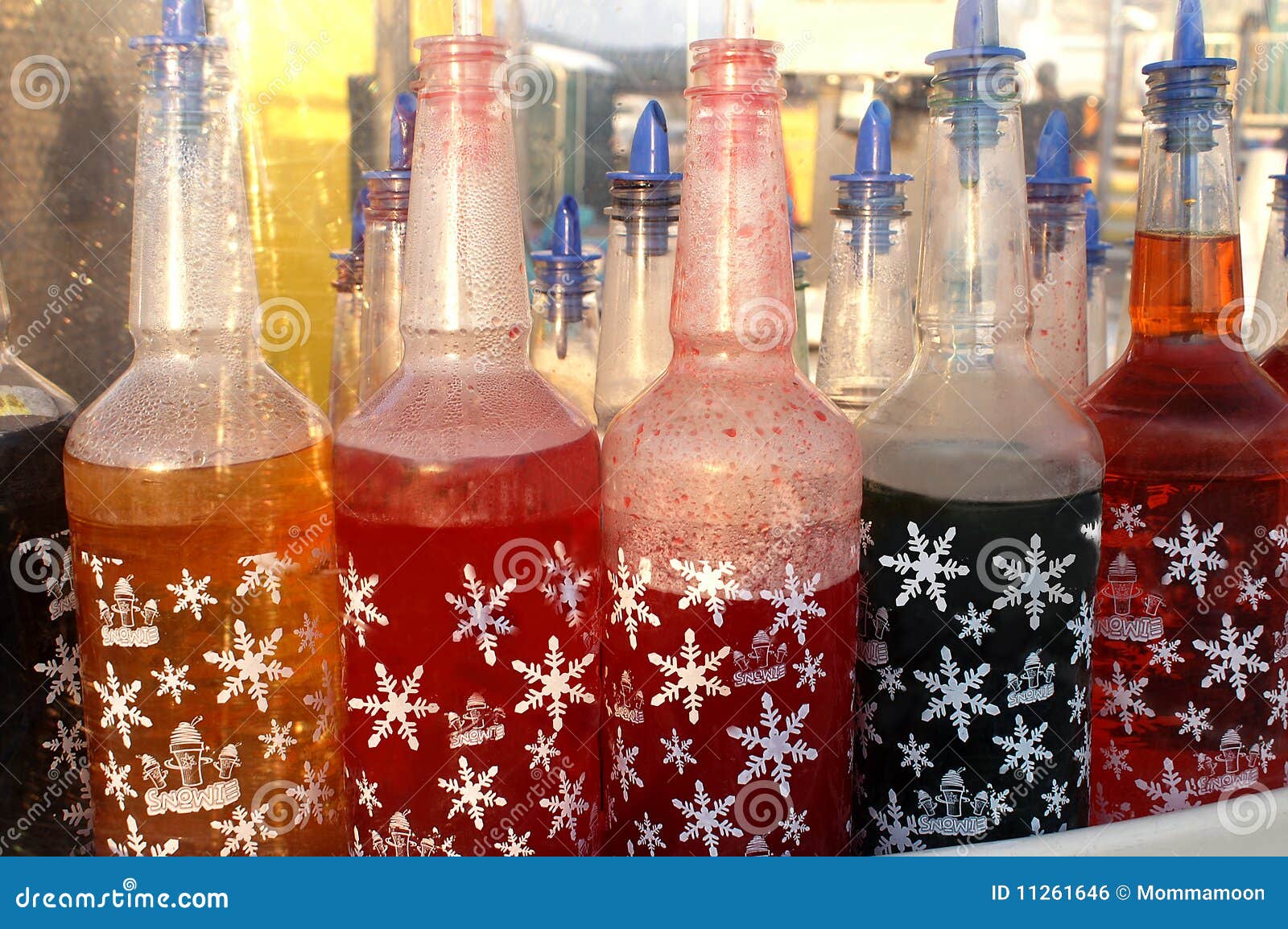 Colorful Snow Cone Flavors stock photo. Image of cold - 11261646