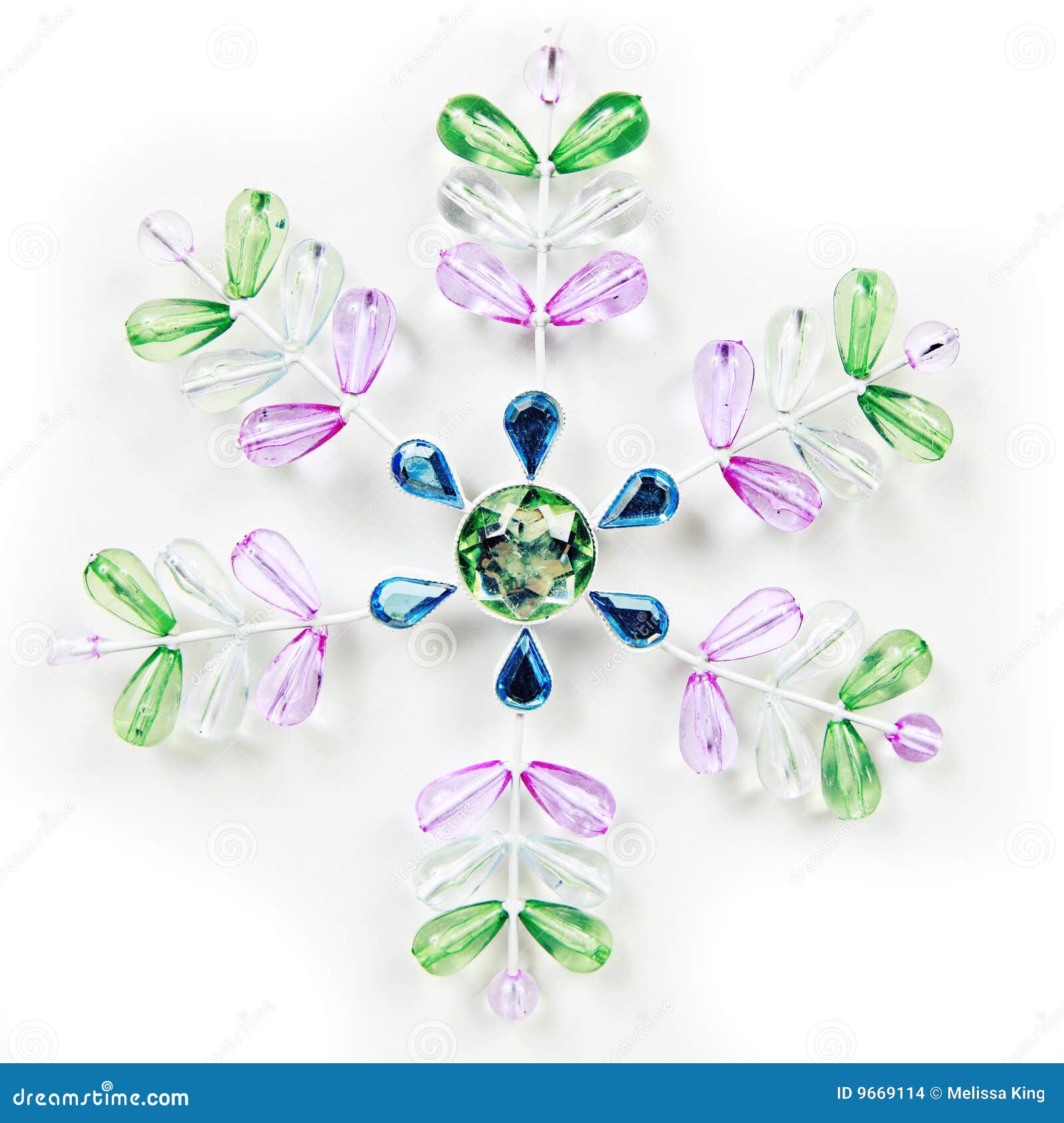Colorful snowflake stock photo. Image of festive, ornamental - 9669114