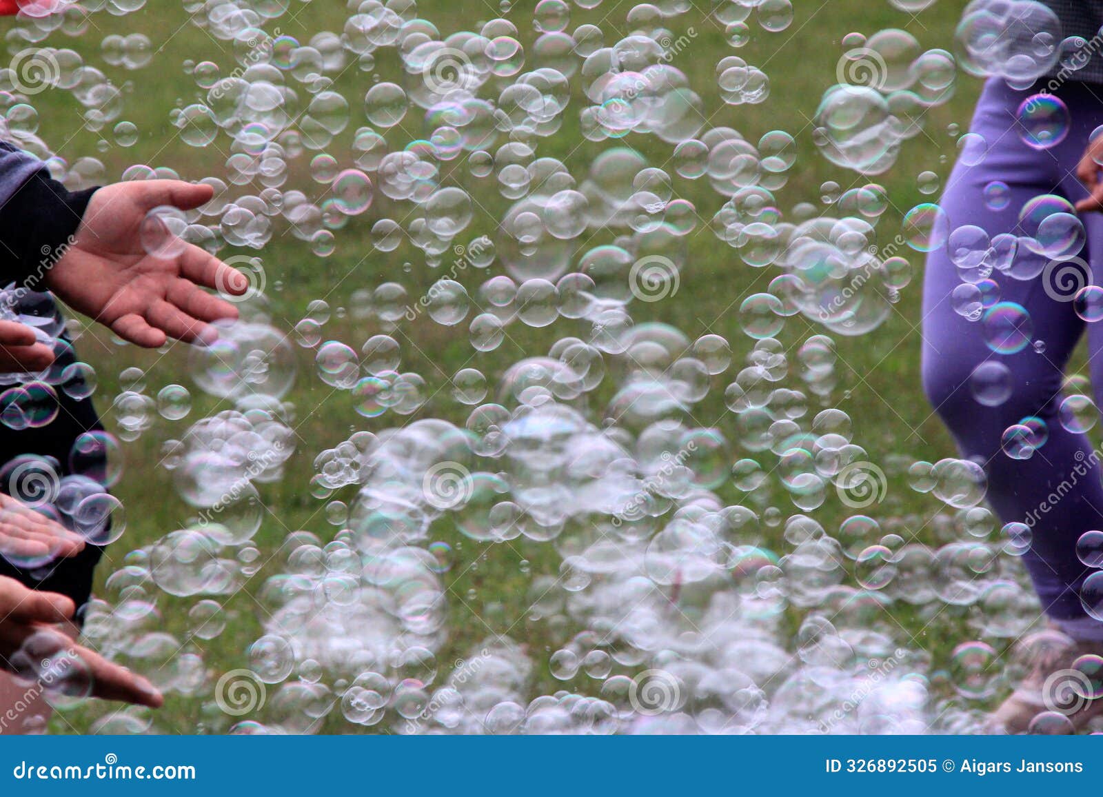 Colorful Soap Bubble with Human Hands Stock Image - Image of soap ...