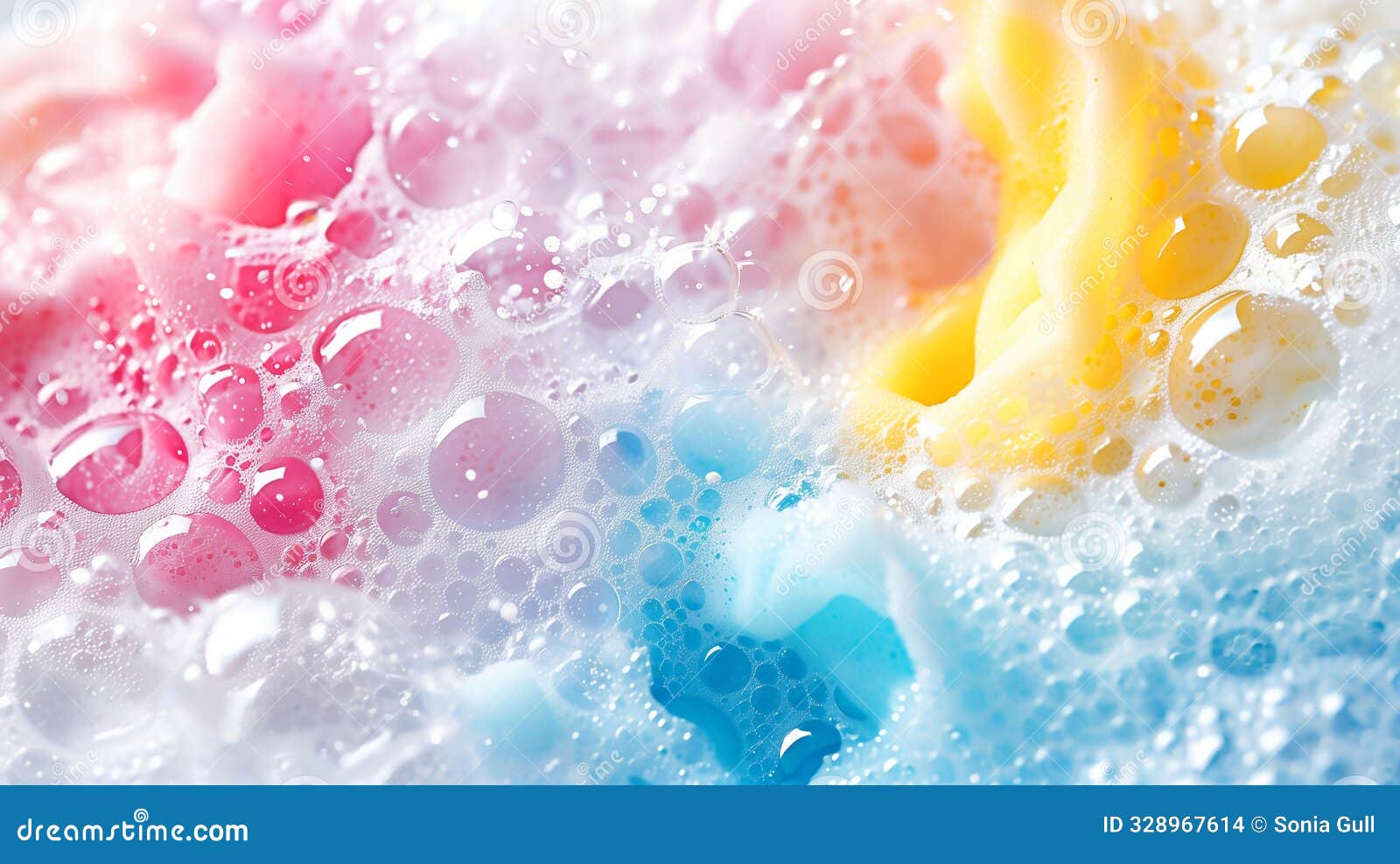 Bright and Colorful Soap Foam Bubbles Isolated on White, Perfect for ...