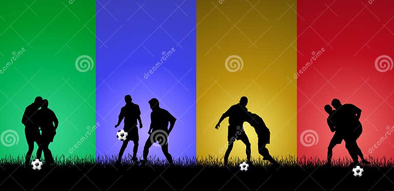 Colorful Soccer Background stock illustration. Illustration of sports ...