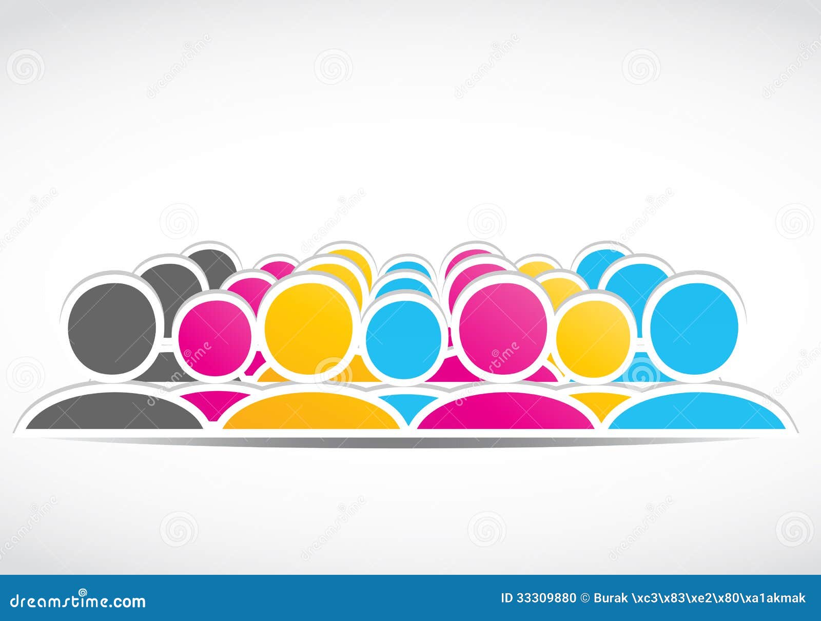 Colorful Social Network Design Stock Vector - Illustration of network ...