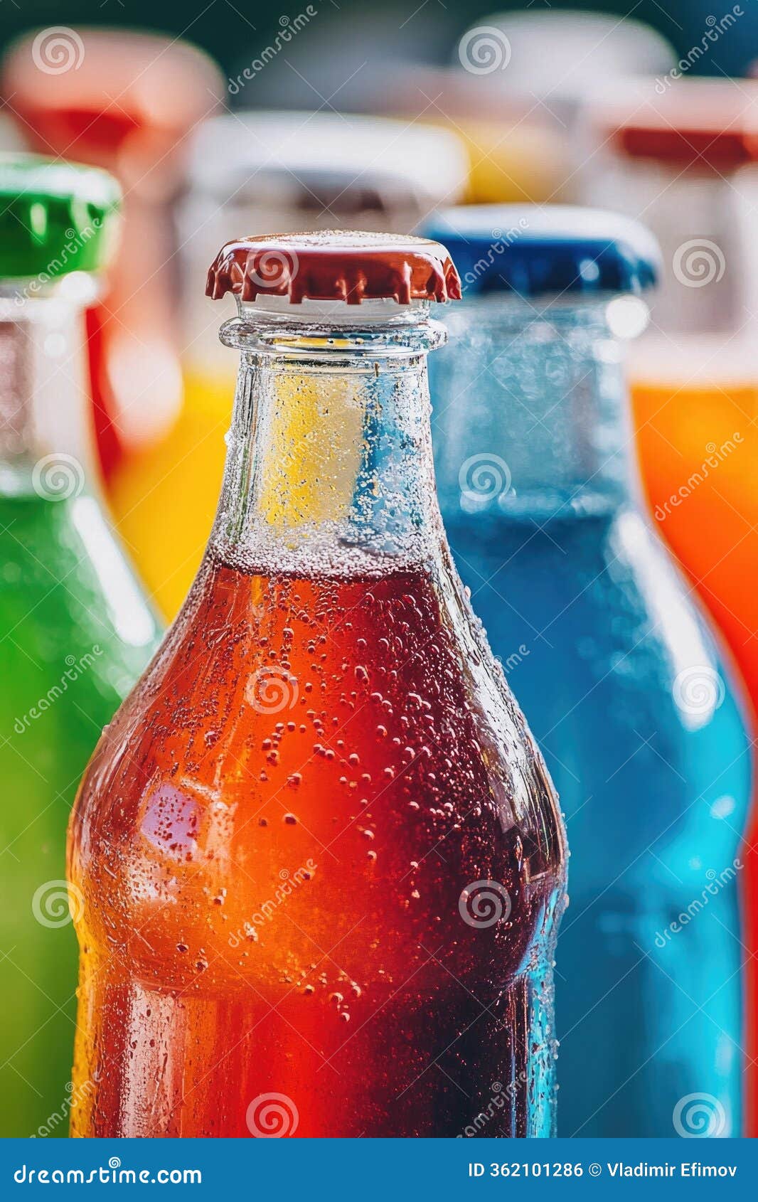 Colorful Soda Bottles stock photo. Image of bottles - 362101286