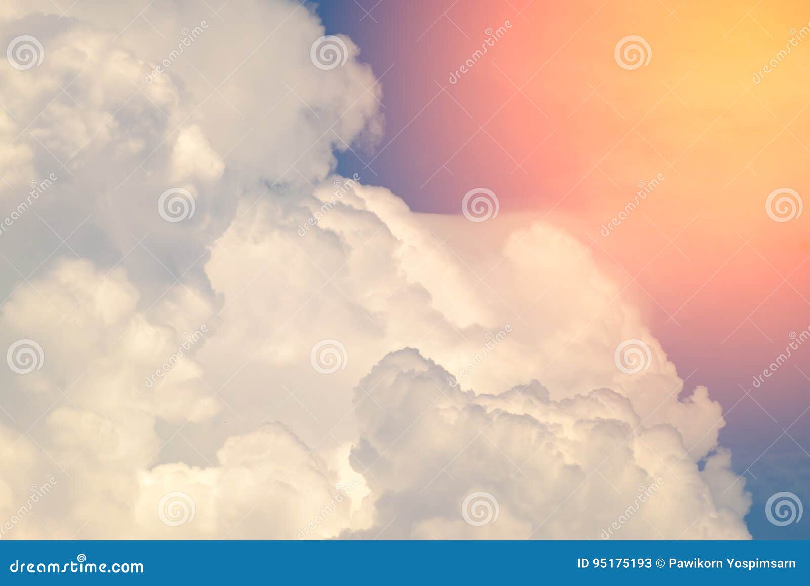 Colorful Soft Cloud and Sky for Background Stock Image - Image of soft ...