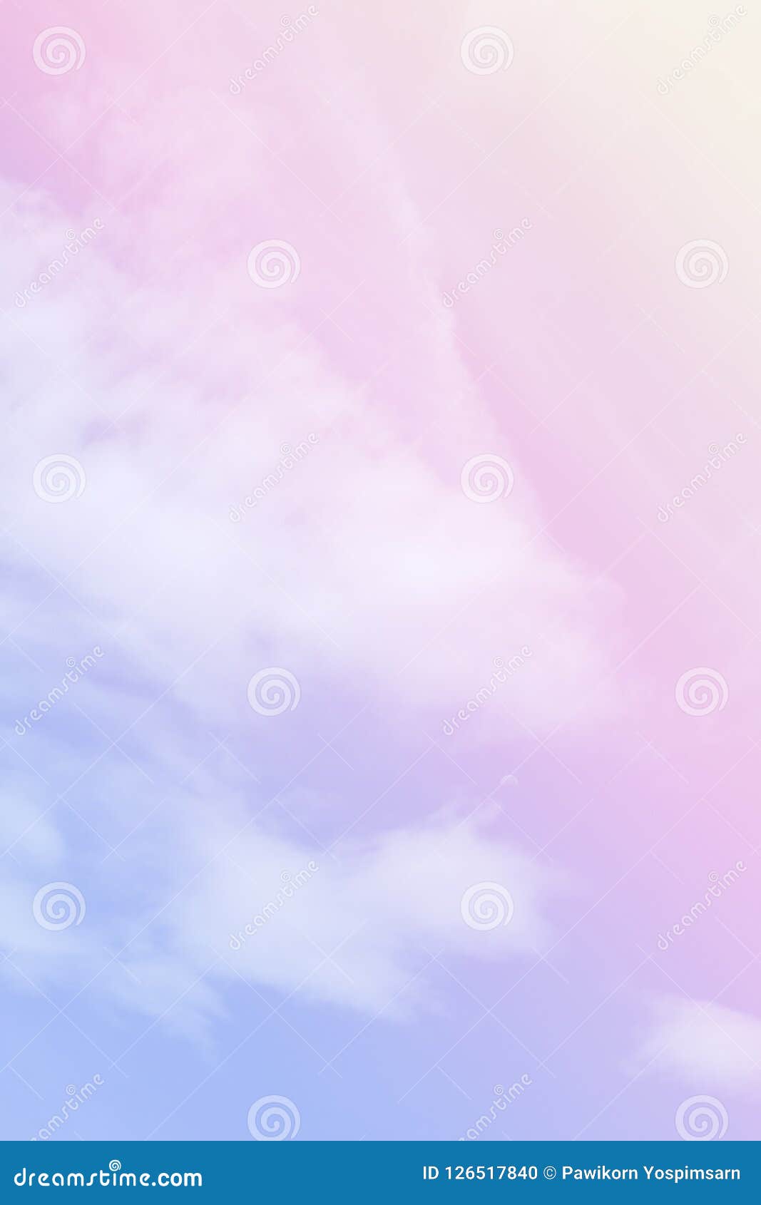 Colorful Soft Cloud and Sky with Pastel Gradient Color for Background ...