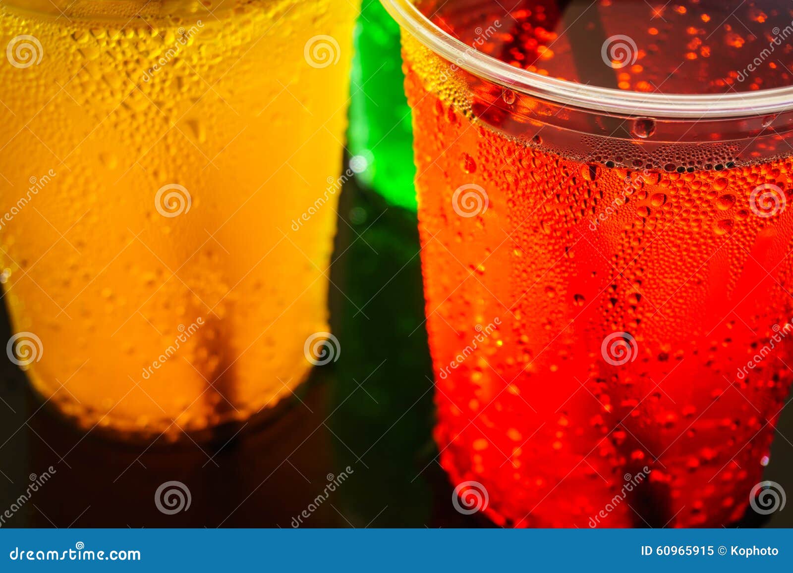 Colorful soft drinks stock image. Image of green, cube - 60965915